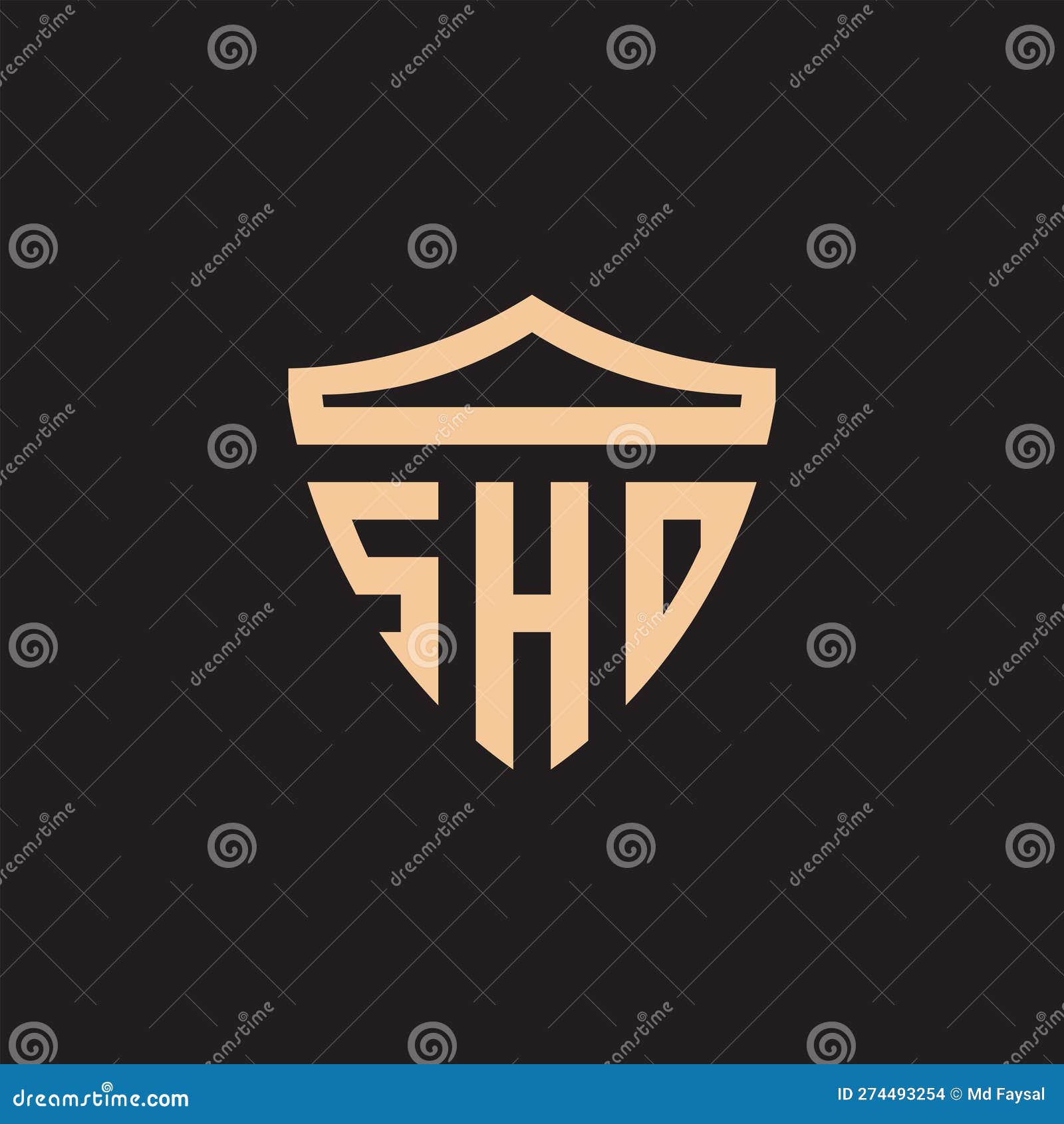 SHD Shield AbstSHD Shield Abstract Monogram Letter Mark Vector Logoract ...