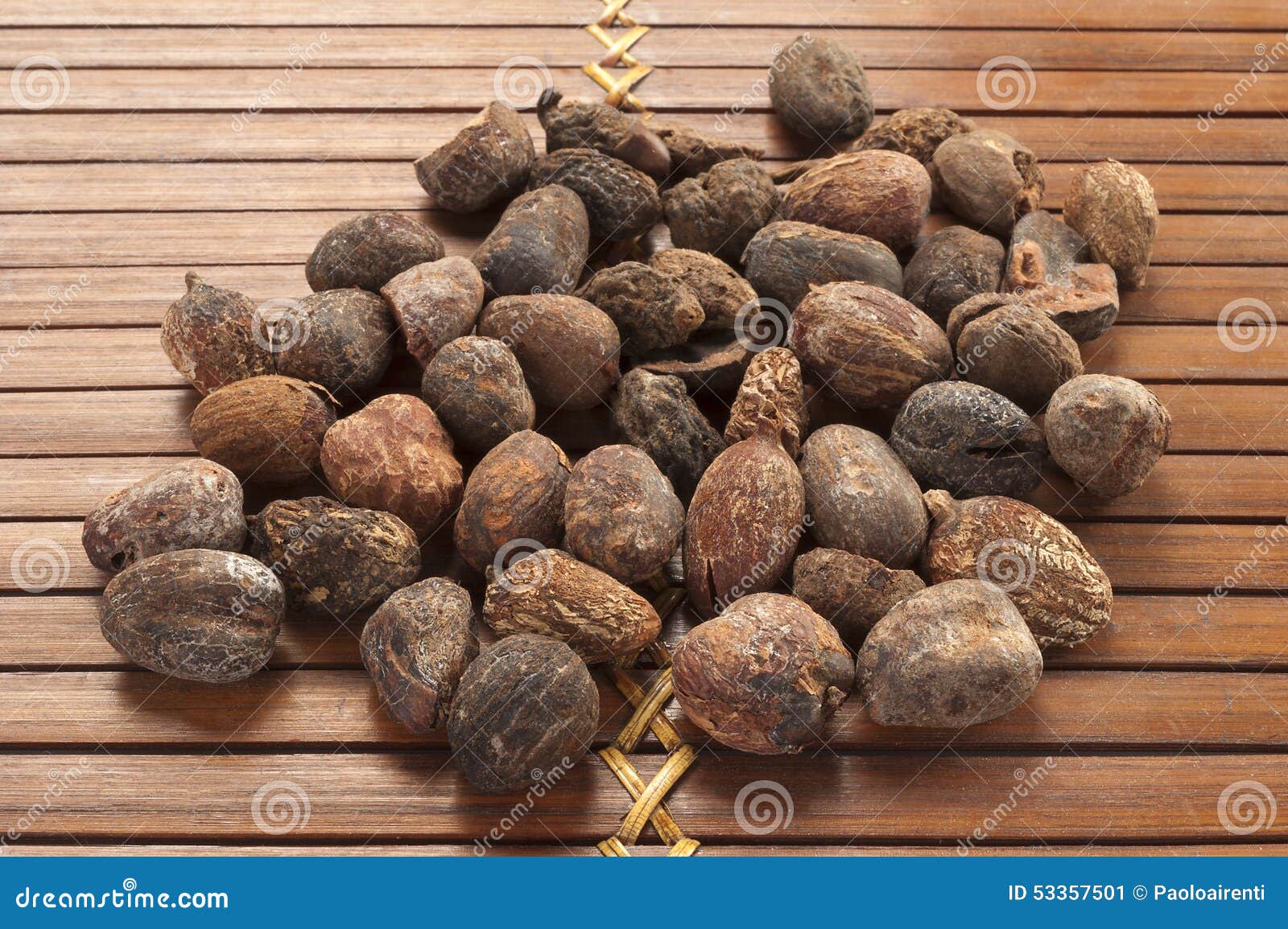 Shea Nuts on a Natural Background Stock Image - Image of cosmetic ...