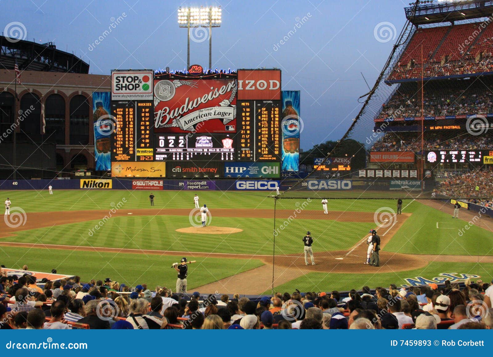 Shea Stadium Baseball editorial stock photo. Image of season - 7459893