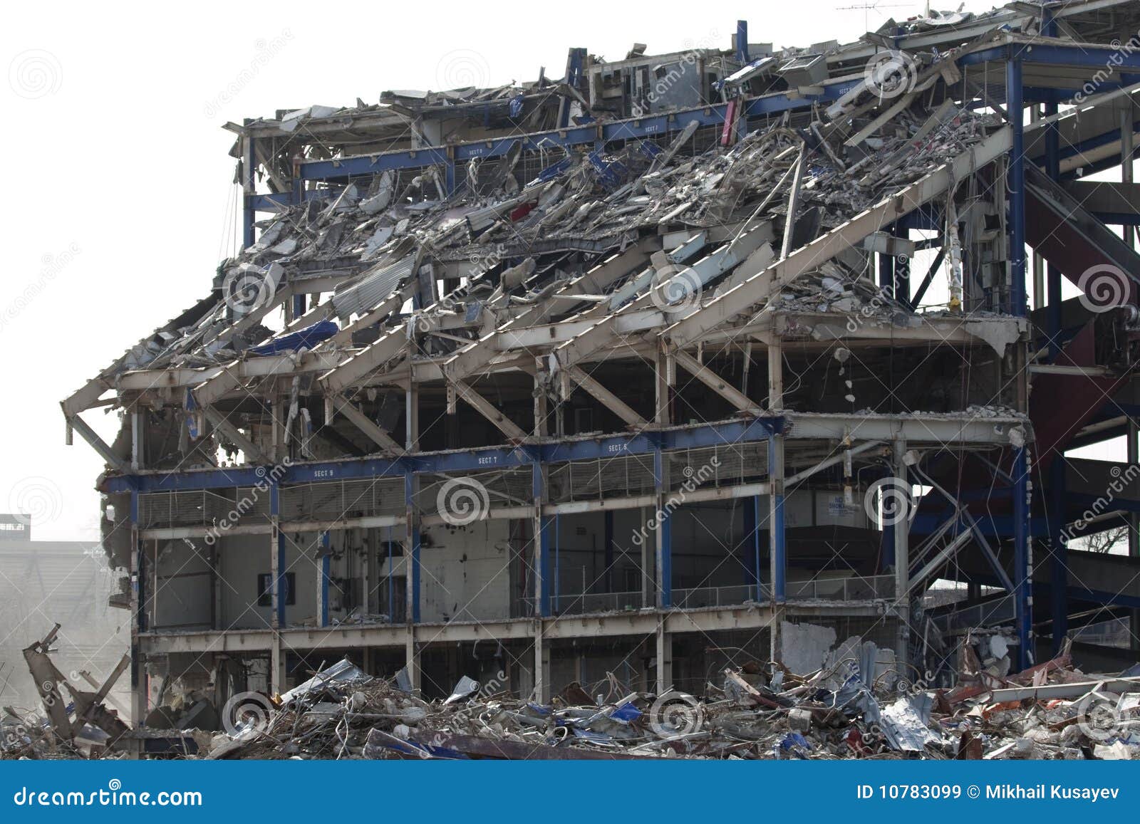 SHEA Stadium Building is Demolished Stock Image - Image of disaster ...