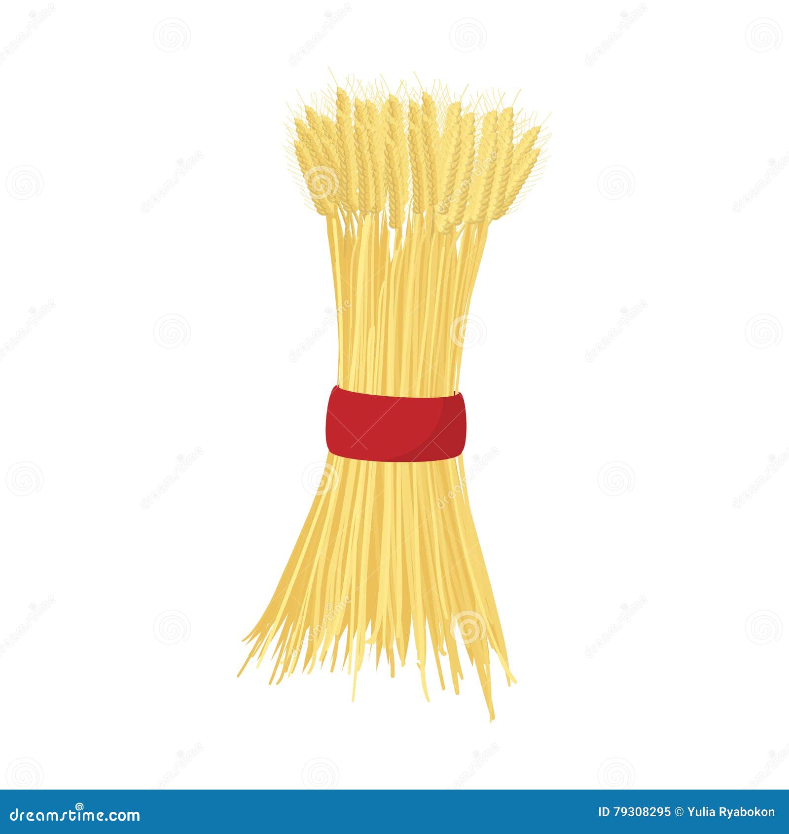 Sheaf of Wheat Icon, Cartoon Style Stock Vector - Illustration of bread ...