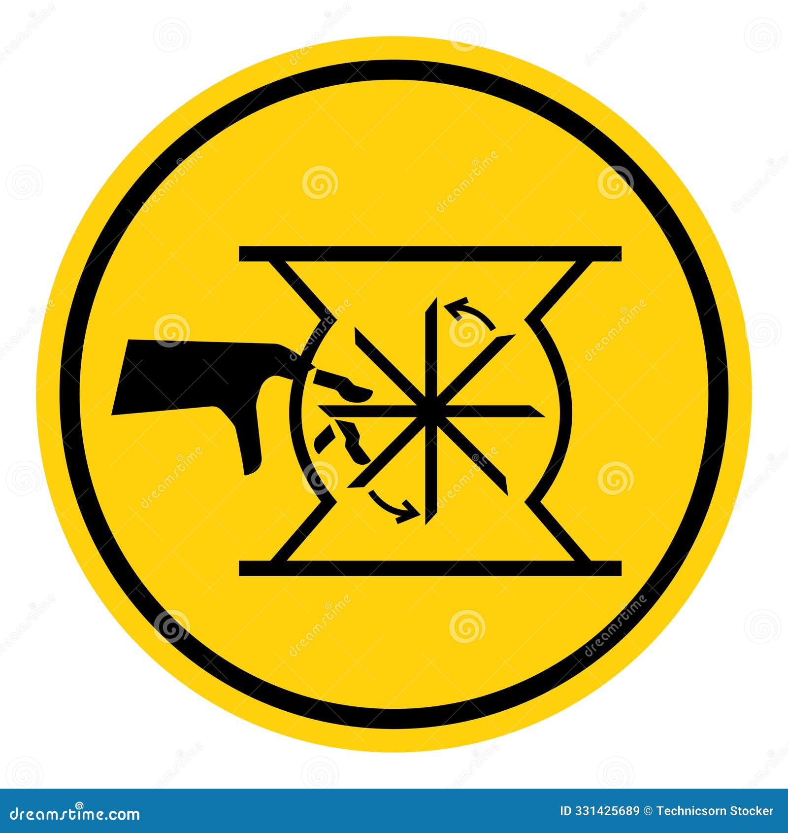 Shear Points Sharp Edges Symbol Sign, Vector Illustration, Isolate on ...