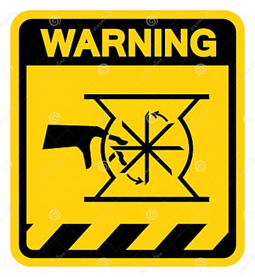 Shear Points Sharp Edges Warning Sign, Vector Illustration, Isolate on ...