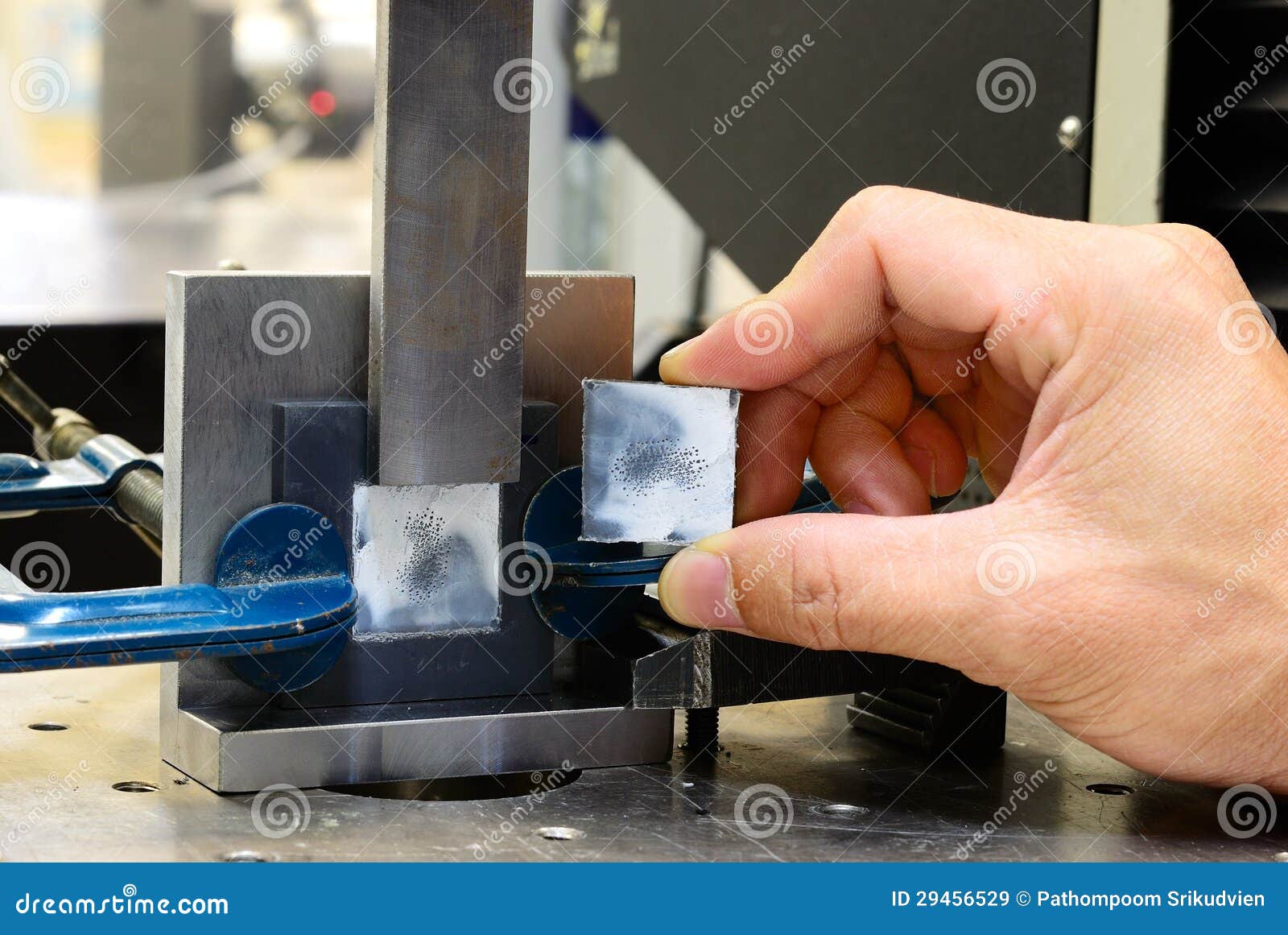 Shear Stress Specimen after Test on Testing Machine Stock Image - Image ...
