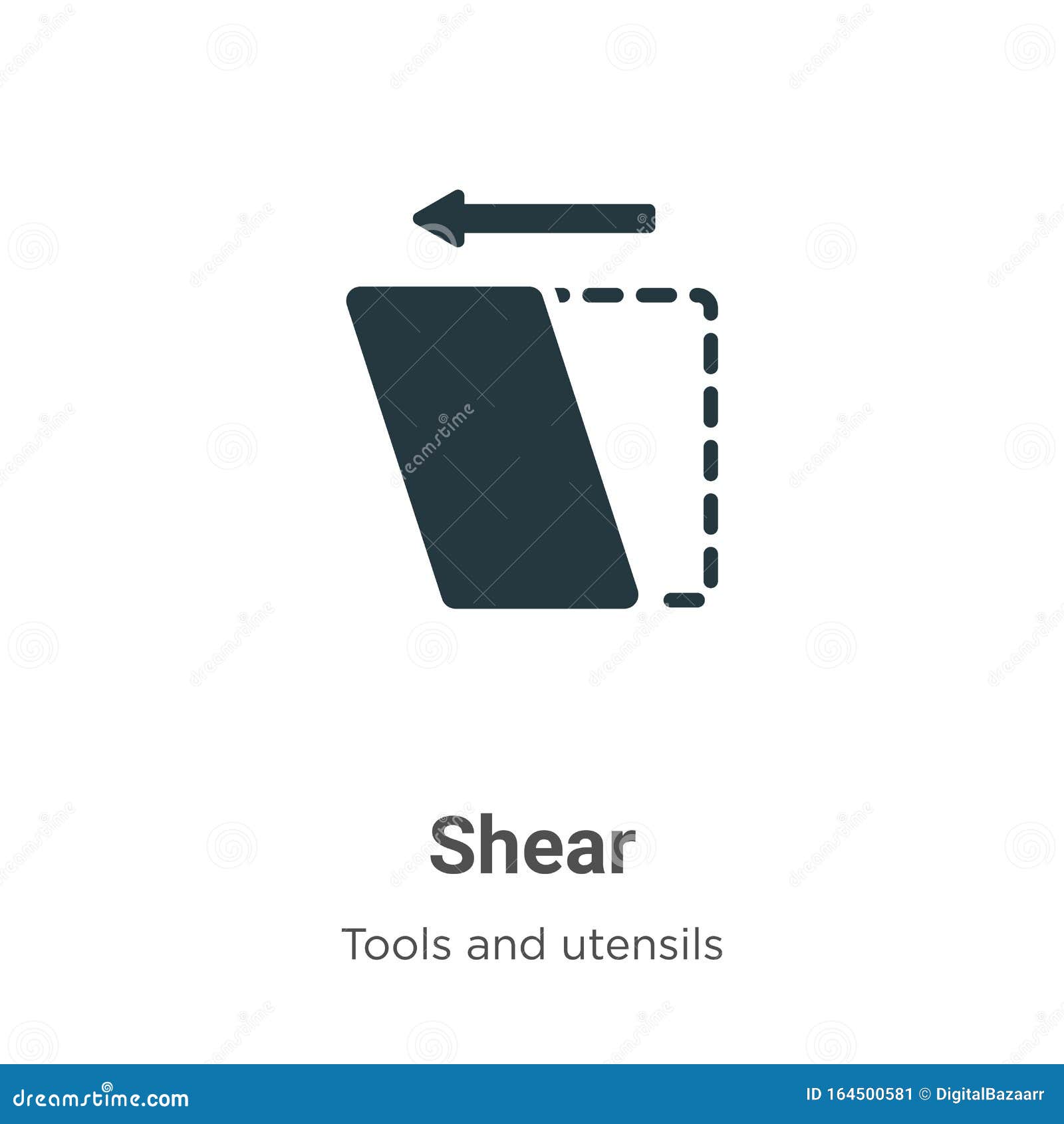Shear Vector Icon on White Background. Flat Vector Shear Icon Symbol ...