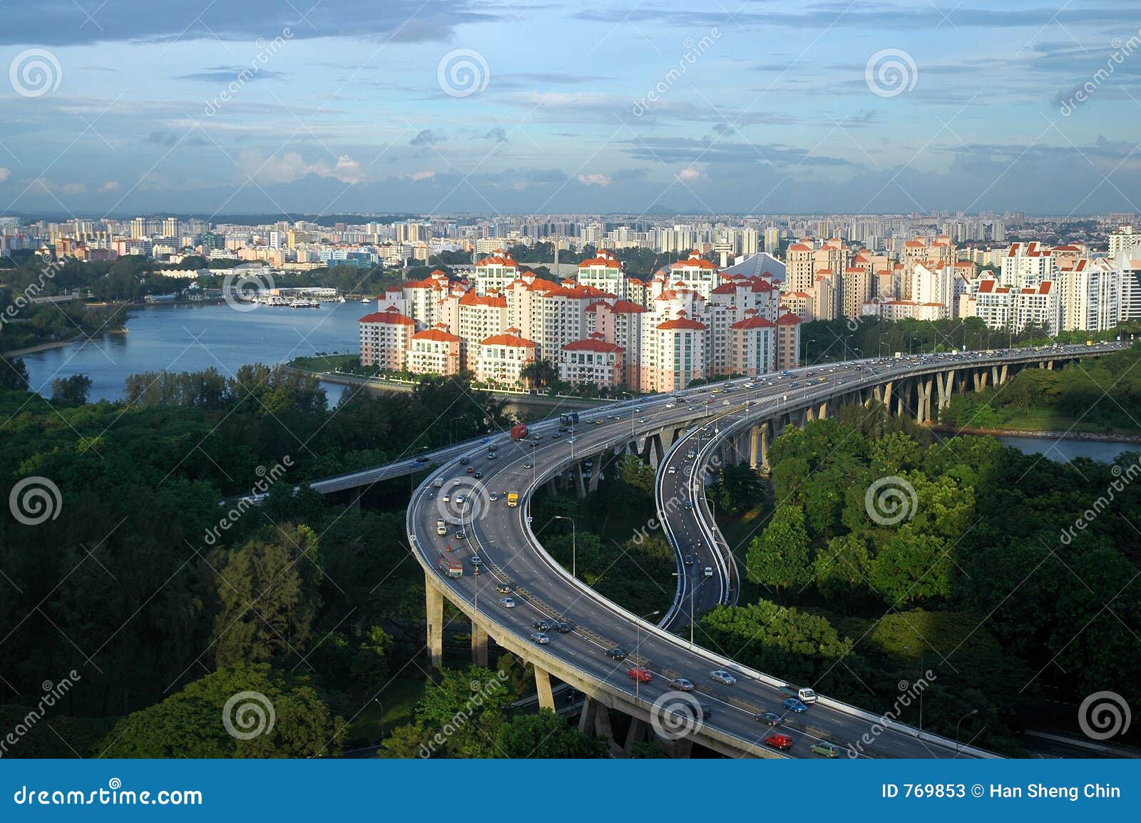Sheares Bridge stock image. Image of asia, smooth, span - 769853