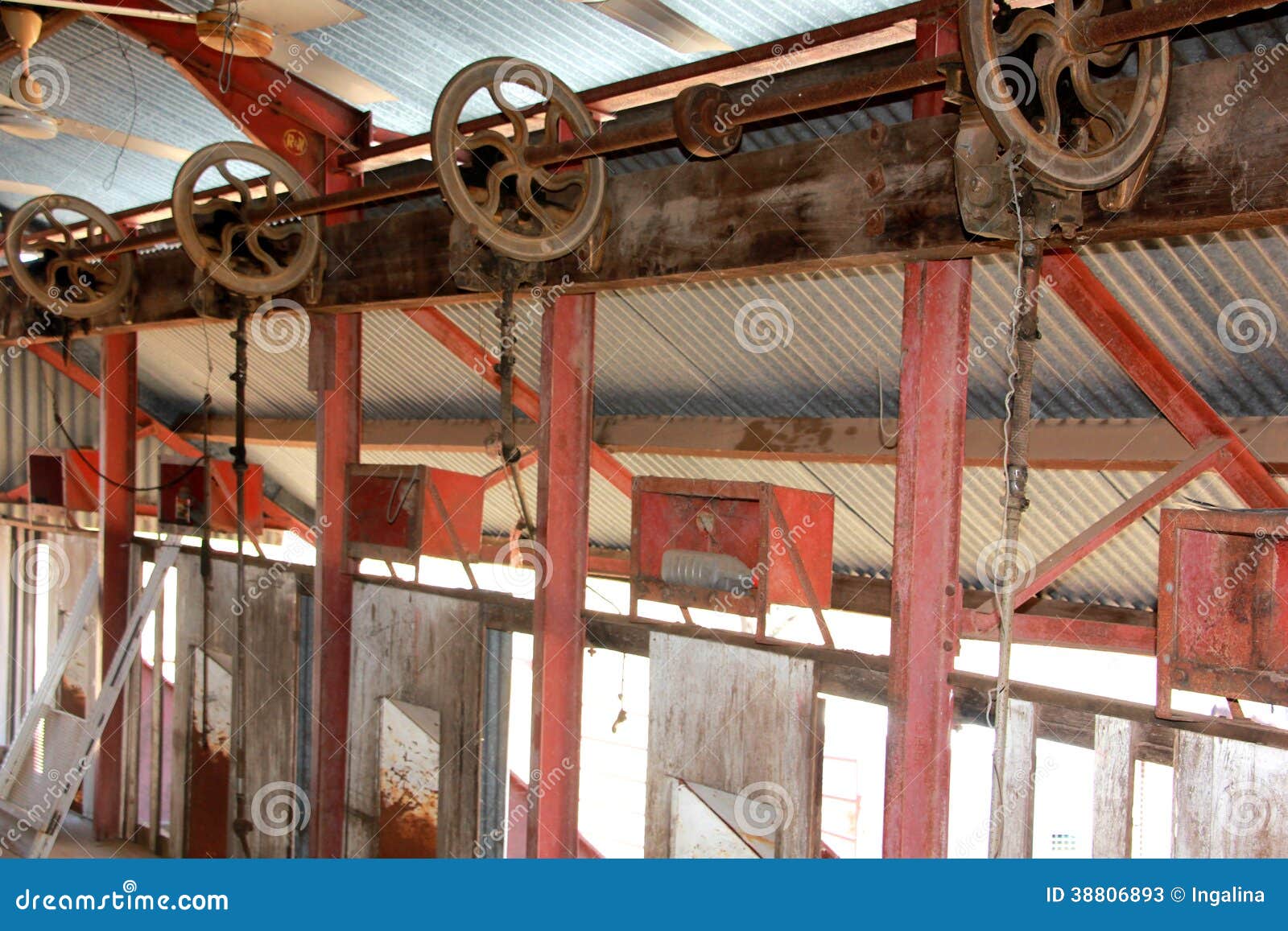 Shearing Shed Workstation stock image. Image of pens - 38806893