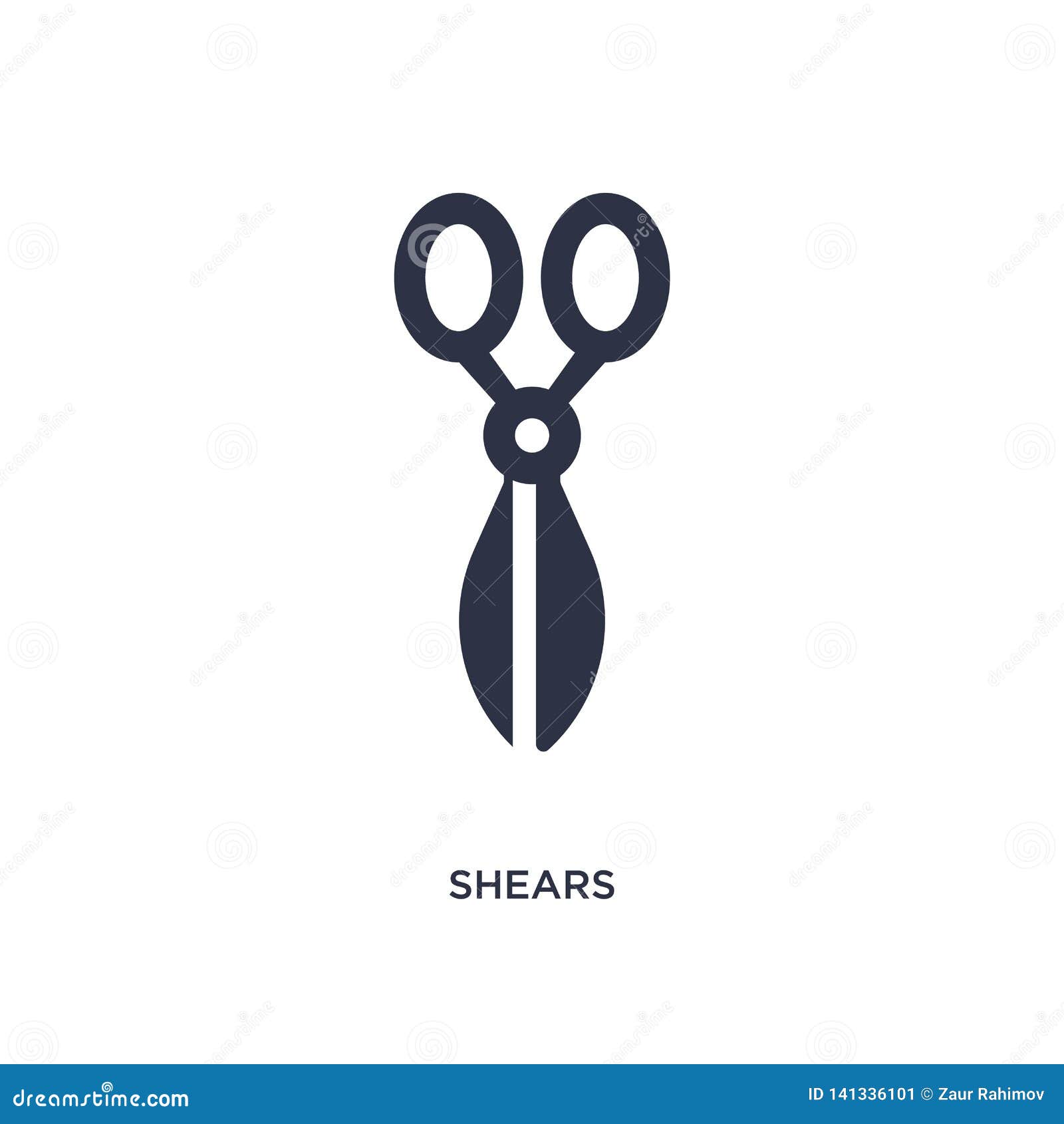 Shears Icon on White Background. Simple Element Illustration from ...