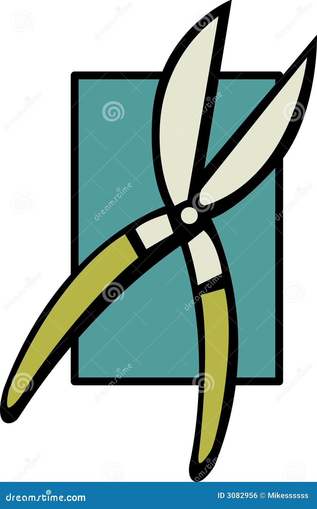 Shears vector illustration stock vector. Illustration of symbol - 3082956