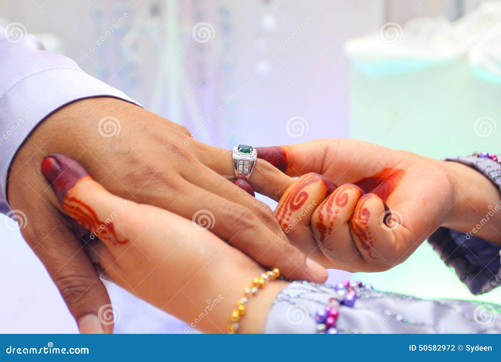 Sheath Wedding Ring Ceremony Stock Photo - Image of engagement ...