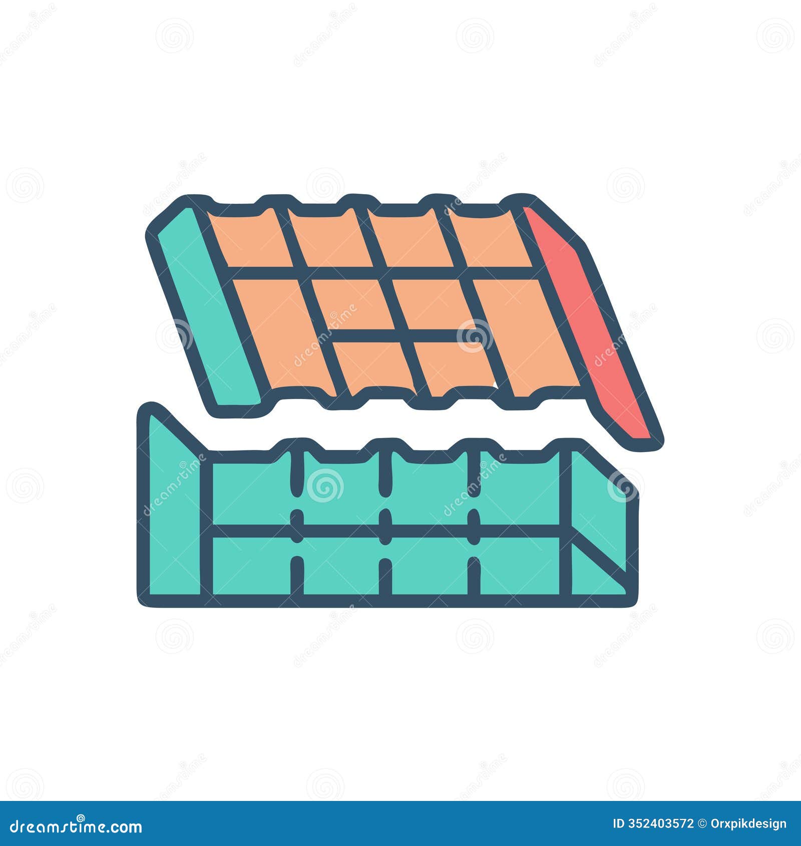 Sheathing Symbol for Roofing Applications Stock Illustration ...