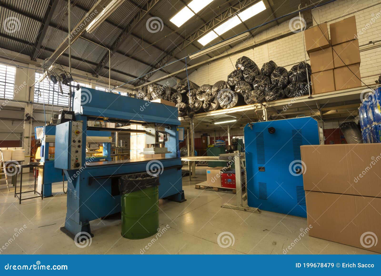 Shed of Packaging Industry and Foam Coatings Stock Image - Image of ...