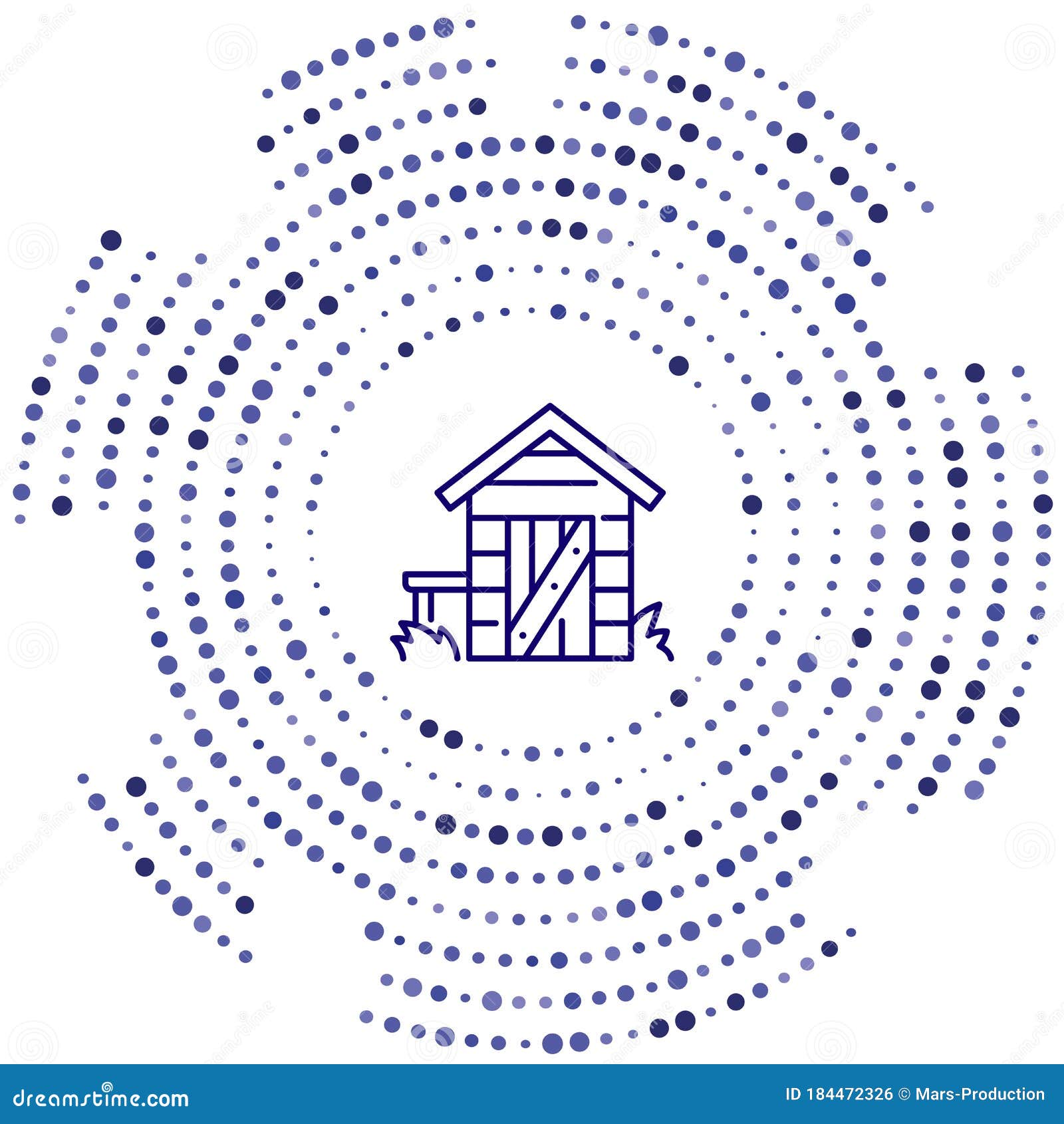 Shed Vector Icon. Shed Editable Stroke. Shed Linear Symbol for Use on ...