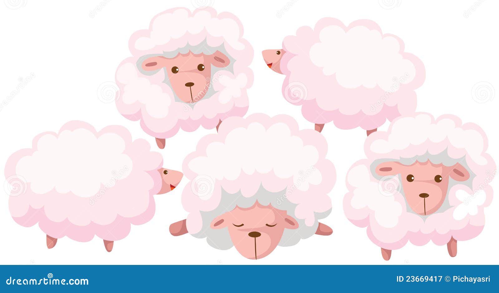 Cartoon Flock Sheep Stock Illustrations – 1,675 Cartoon Flock Sheep ...