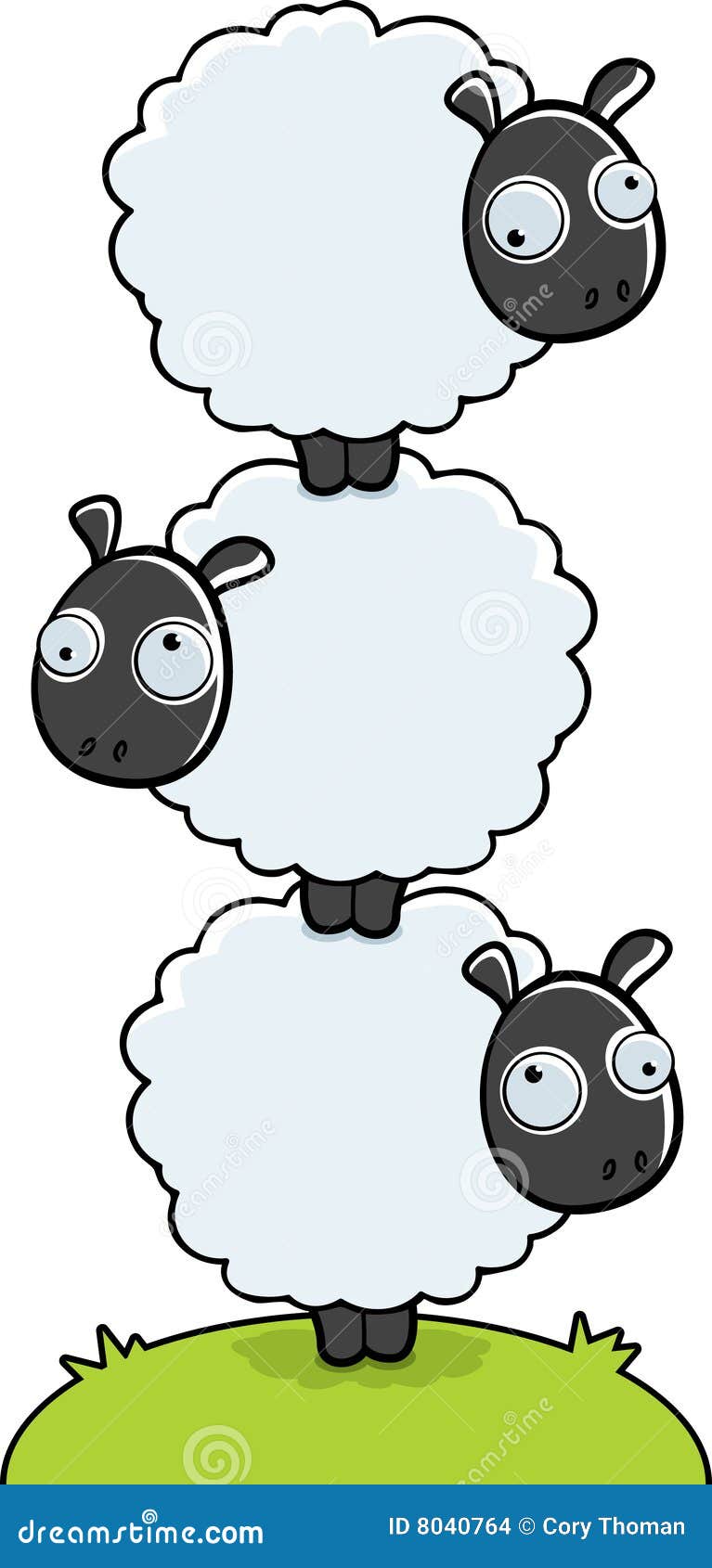 Sheep stock vector. Illustration of livestock, barnyard - 8040764