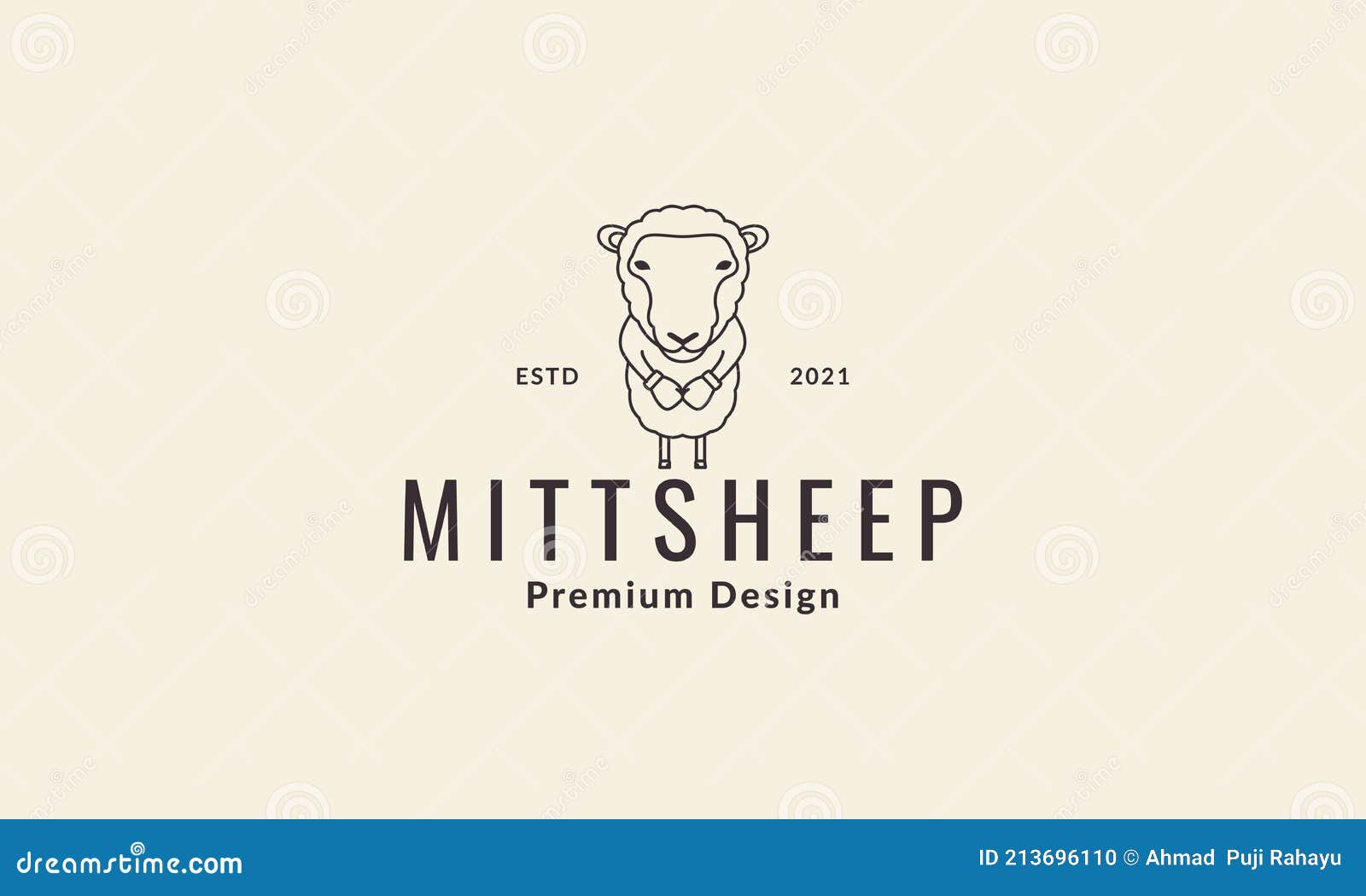 Sheep Boxing Illustration Vector Design Stock Vector - Illustration of ...