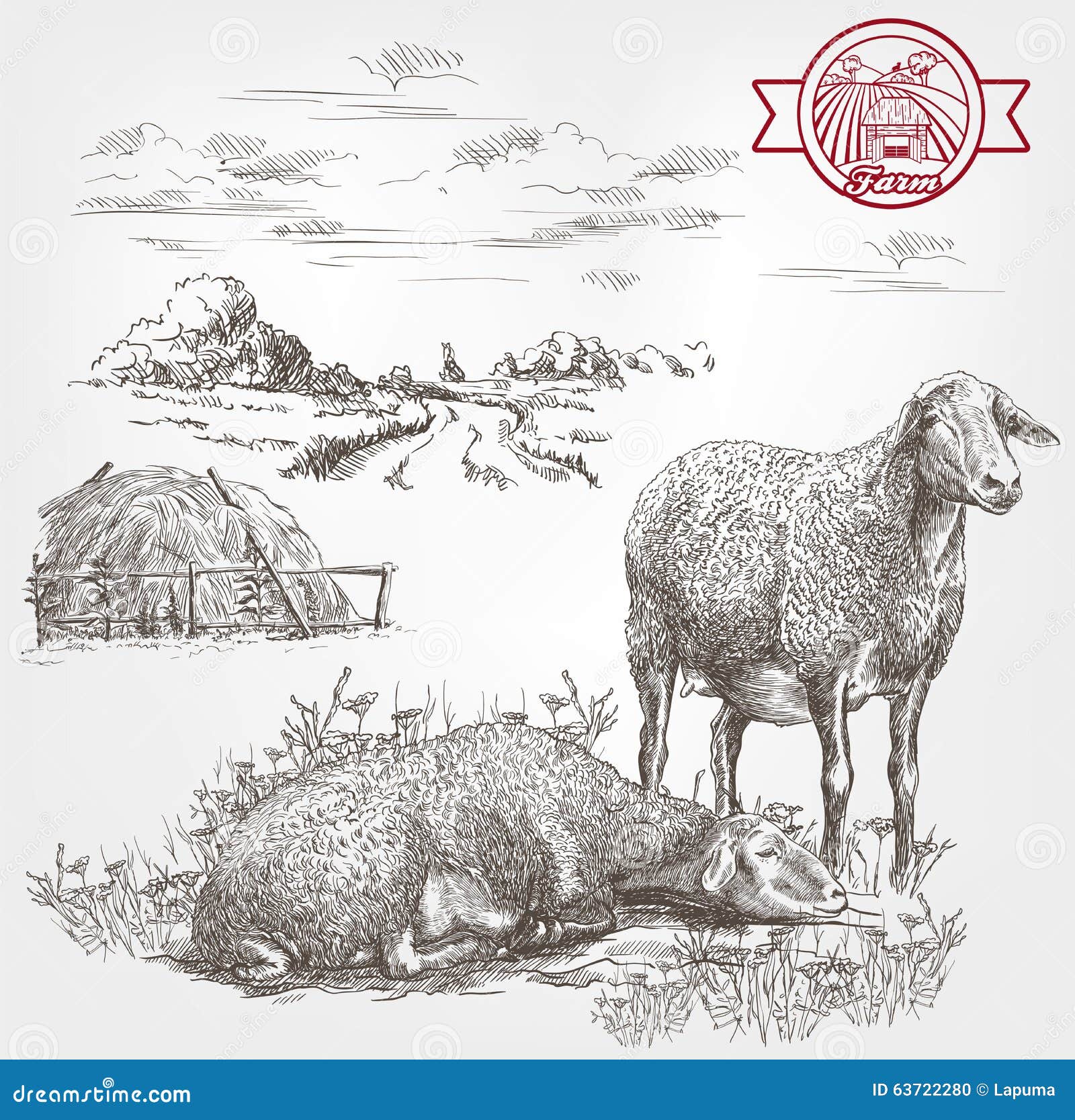 Sheep Breeding Sketch Cartoon Vector | CartoonDealer.com #68251109 Sheep Breeding Sketch Cartoon Vector | CartoonDealer.com #68251109