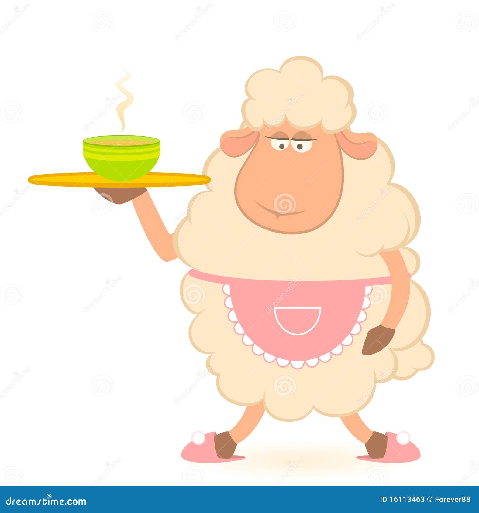 Sheep - brings a food stock vector. Illustration of drawing - 16113463