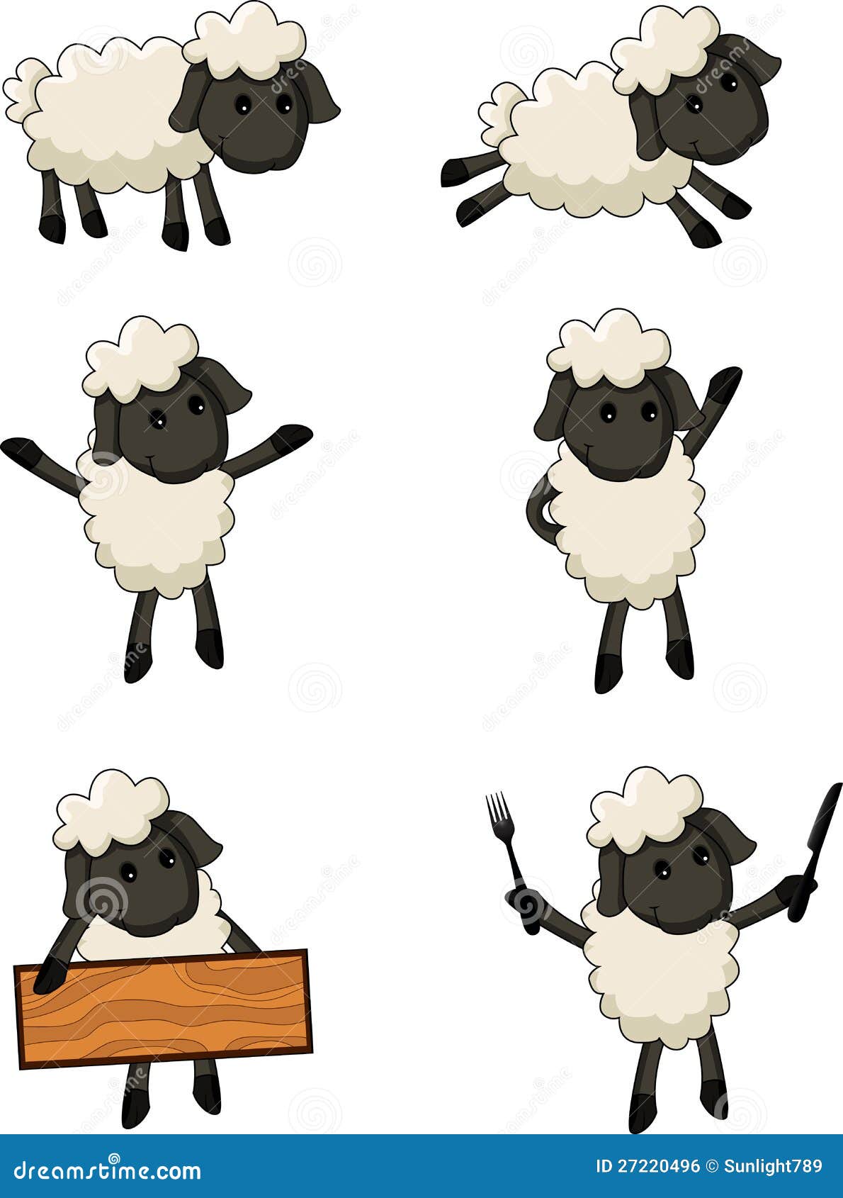 Sheep cartoon character stock illustration. Illustration of cartoon ...