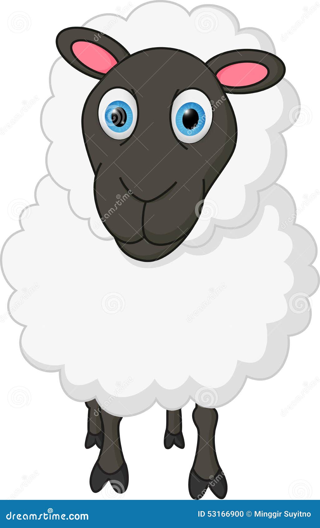 Sheep cartoon stock vector. Illustration of agriculture - 53166900