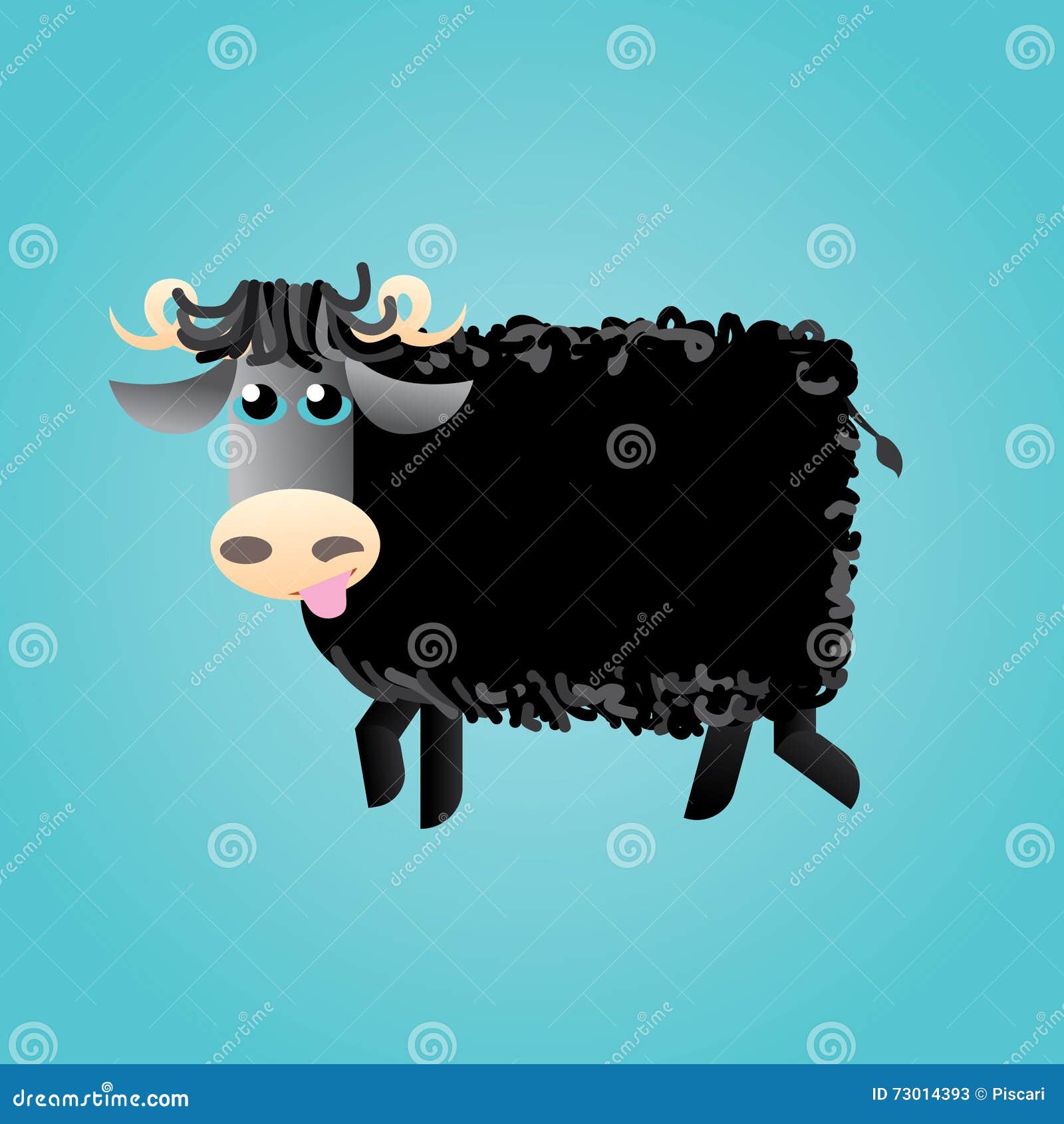 Sheep character stock vector. Illustration of meat, funny - 73014393