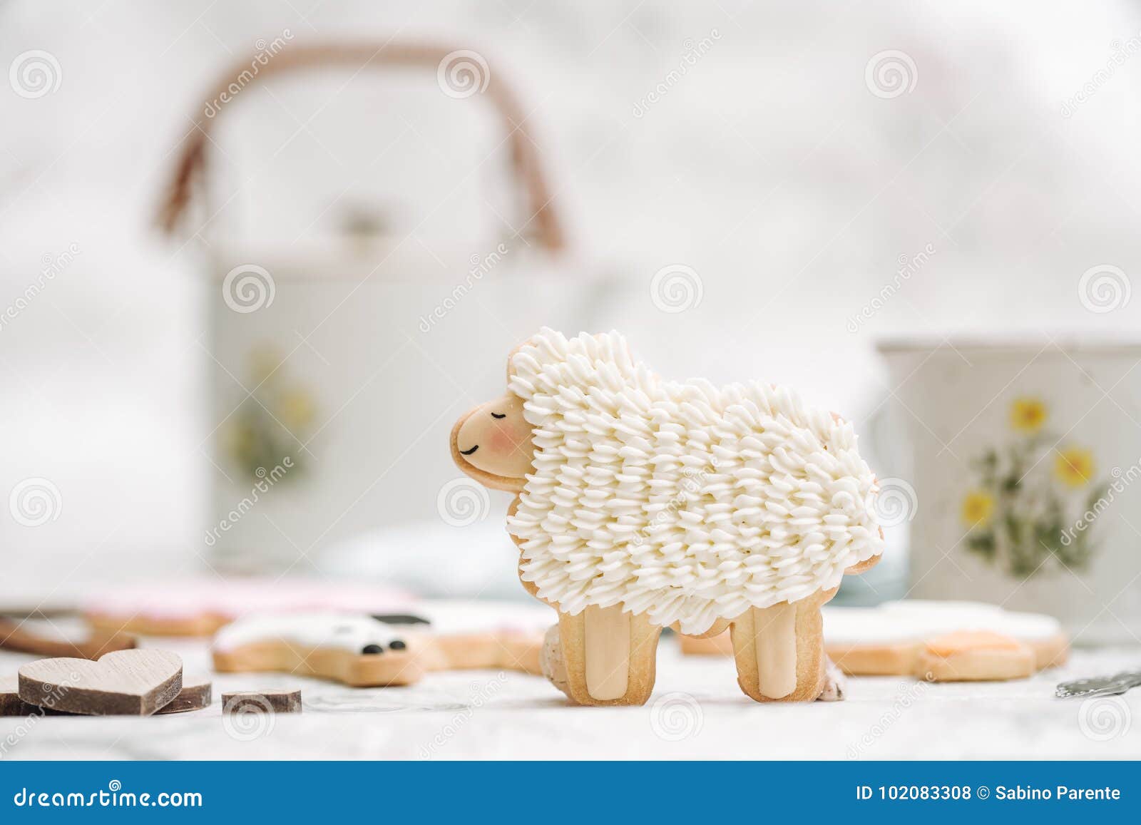 Sheep cookies stock photo. Image of colored, holiday - 102083308