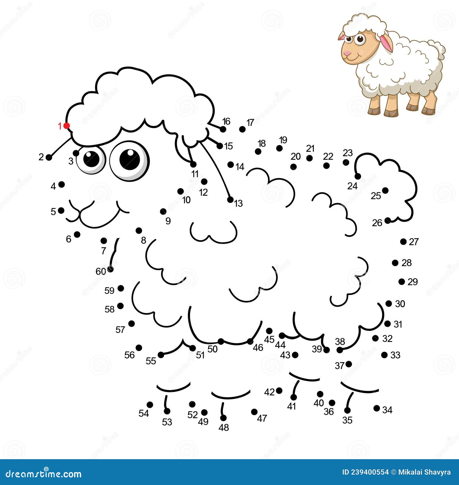 Sheep. Dot To Dot Game. Connect The Dots By Numbers To Draw The Lamb ... Sheep. Dot To Dot Game. Connect The Dots By Numbers To Draw The Lamb ...