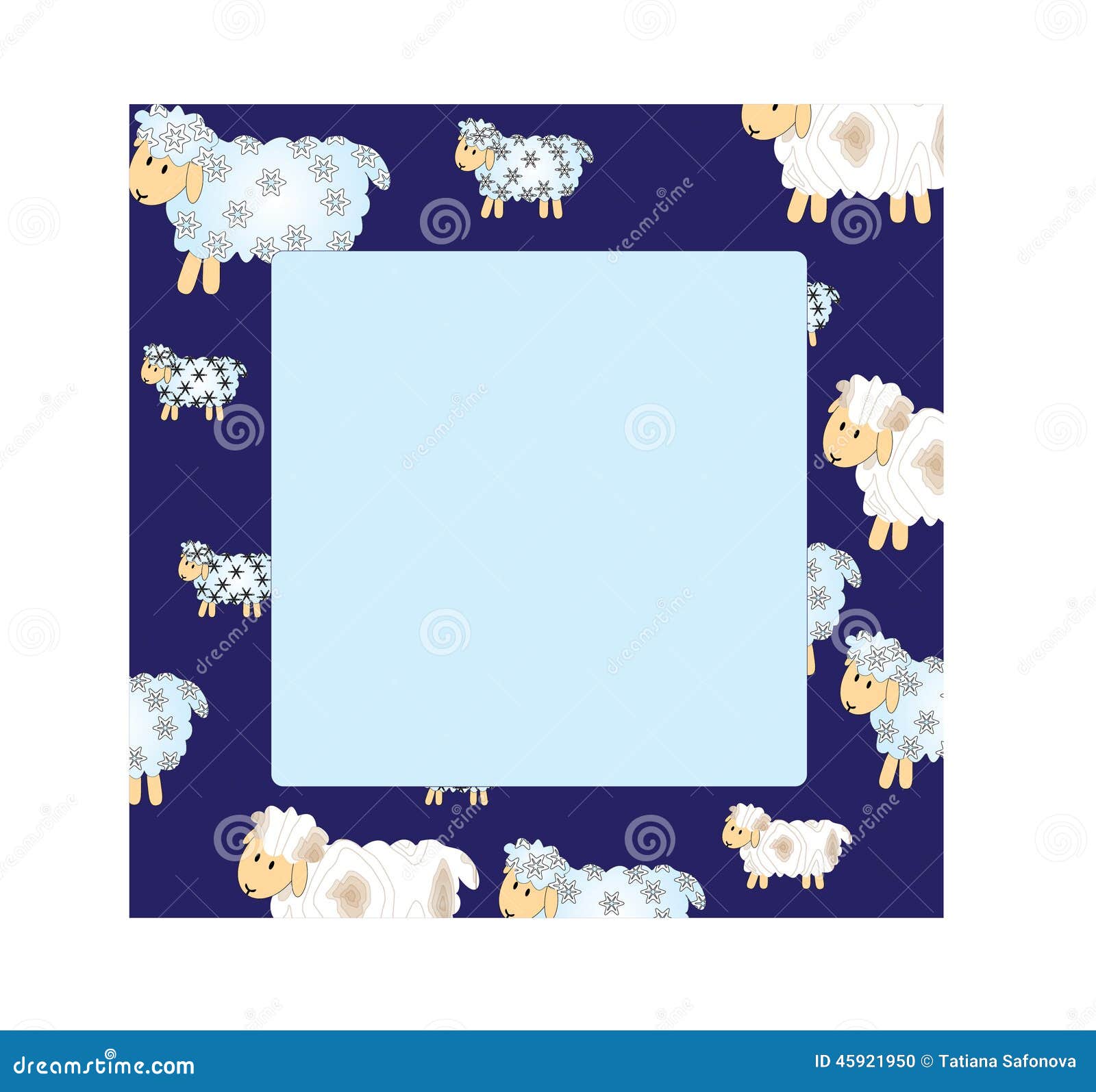 Sheep Frame Stock Illustration - Image: 45921950