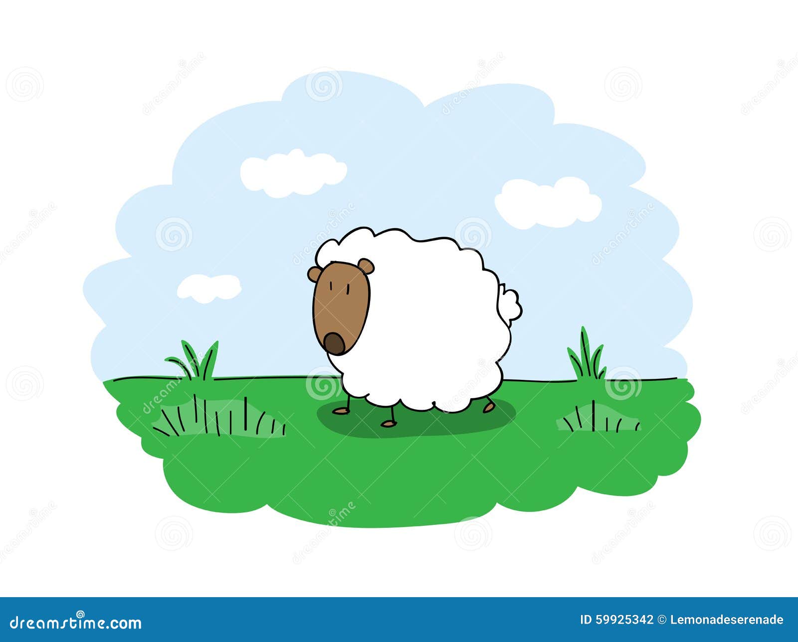 Sheep stock vector. Illustration of mammals, icon, business - 59925342