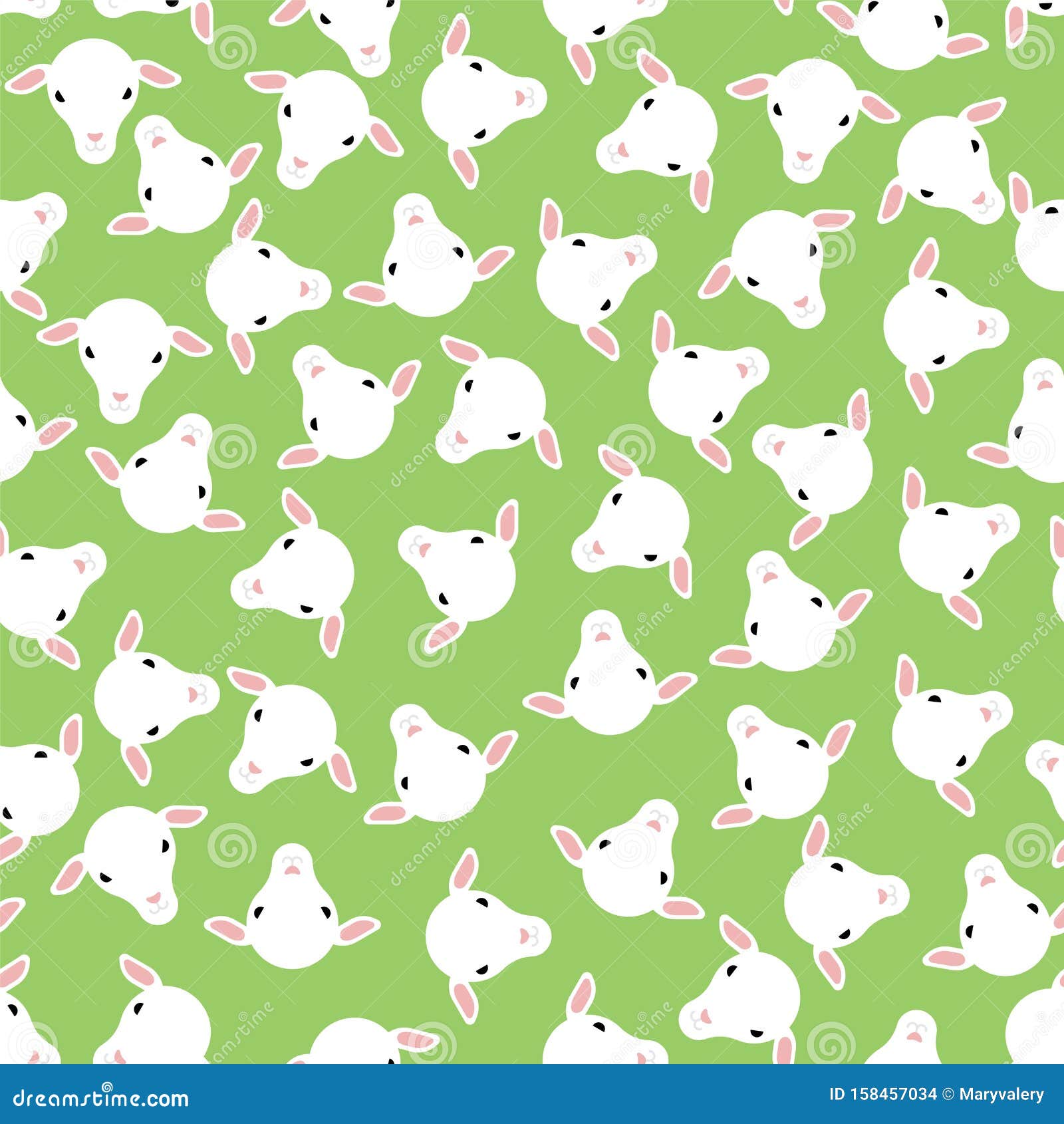 Seamless Lamb Pattern Vector Illustration | CartoonDealer.com #15927826