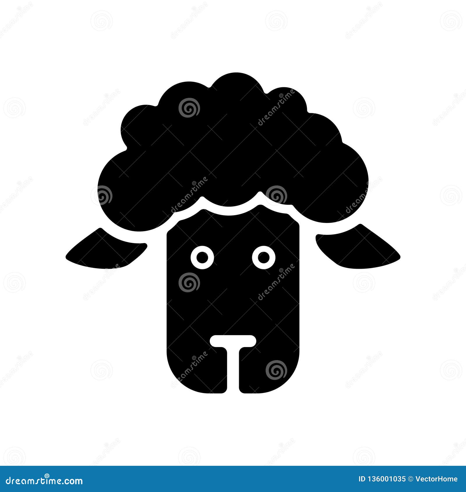 Sheep, Lamb Icon, Vector Illustration Stock Vector - Illustration of ...