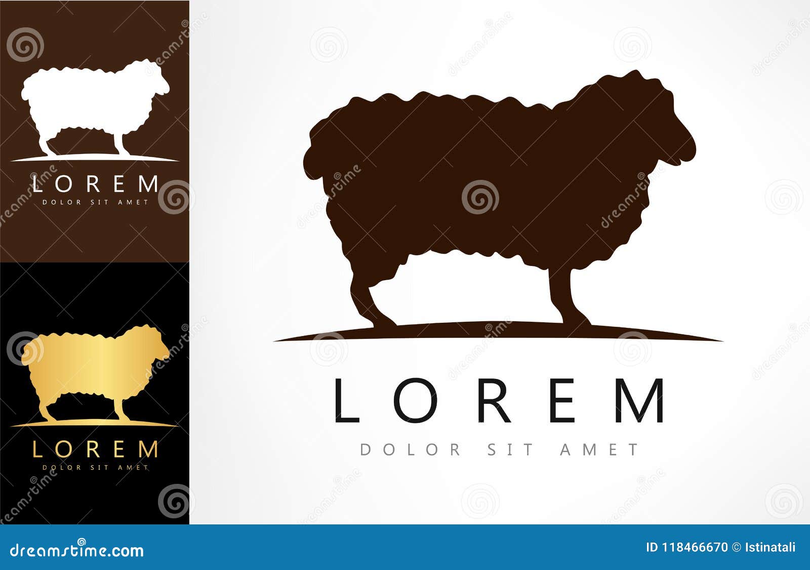 Sheep Logo Mutton Lamb Meat Vector | CartoonDealer.com #194866763
