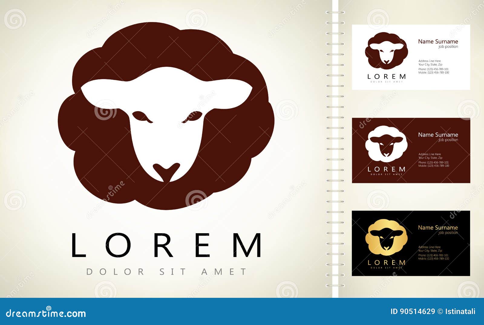 Sheep Logo Mutton Lamb Meat Vector | CartoonDealer.com #194866763