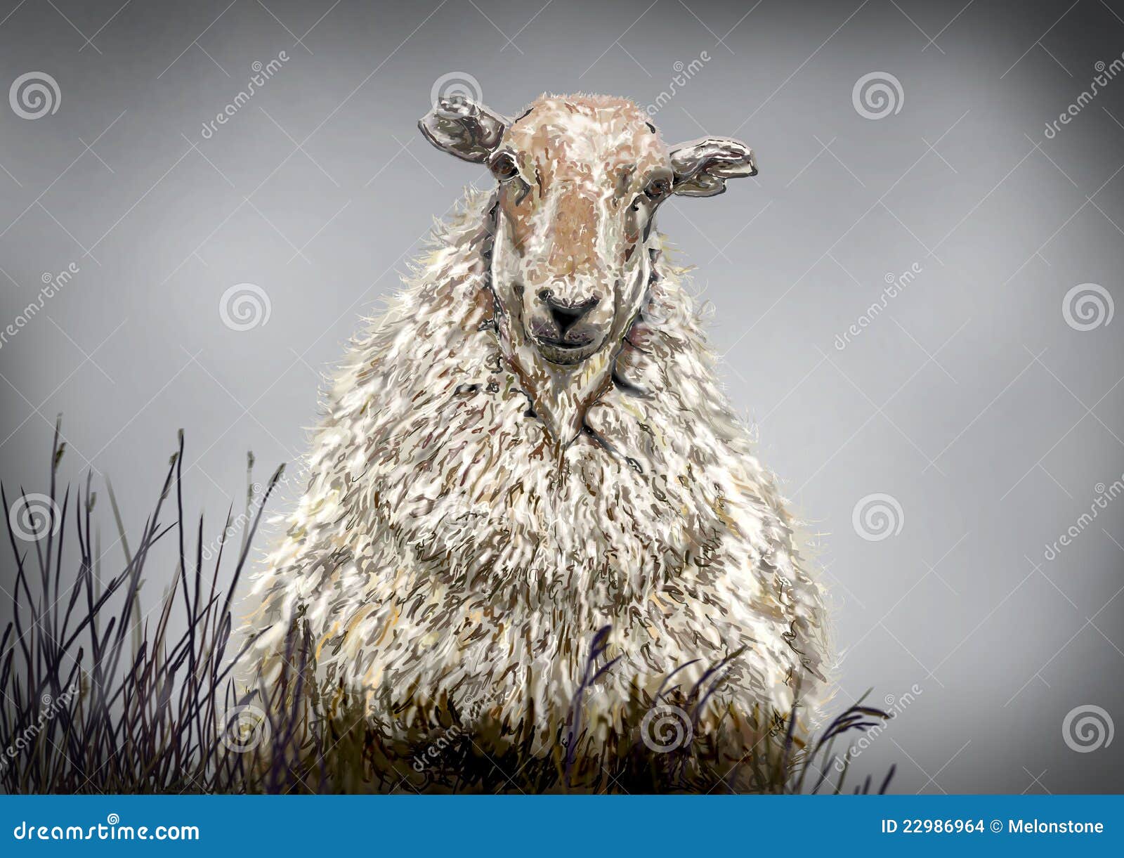 Sheep portrait stock photo. Image of horizontal, livestock - 22986964