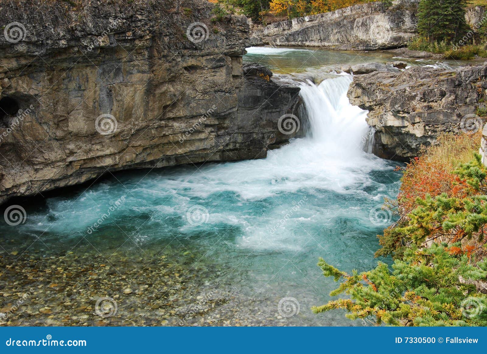 Sheep river waterfall stock photo. Image of scenery, landscape - 7330500