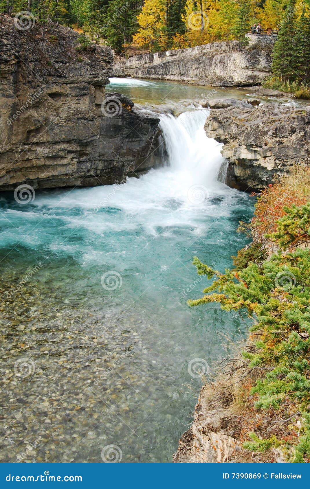 Sheep river waterfall stock image. Image of stream, creek - 7390869