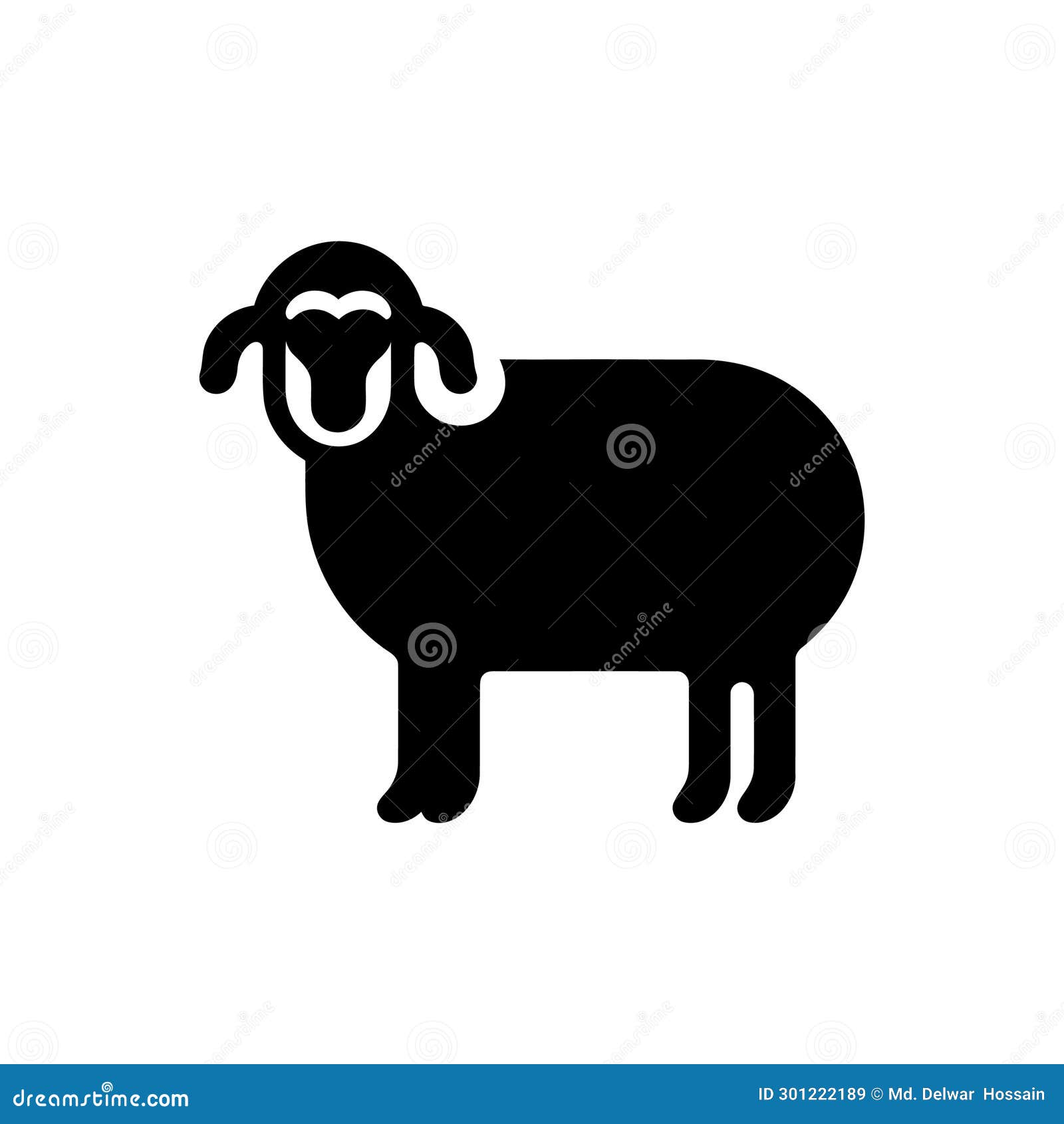Sheep (second entry) icon stock vector. Illustration of agriculture ...