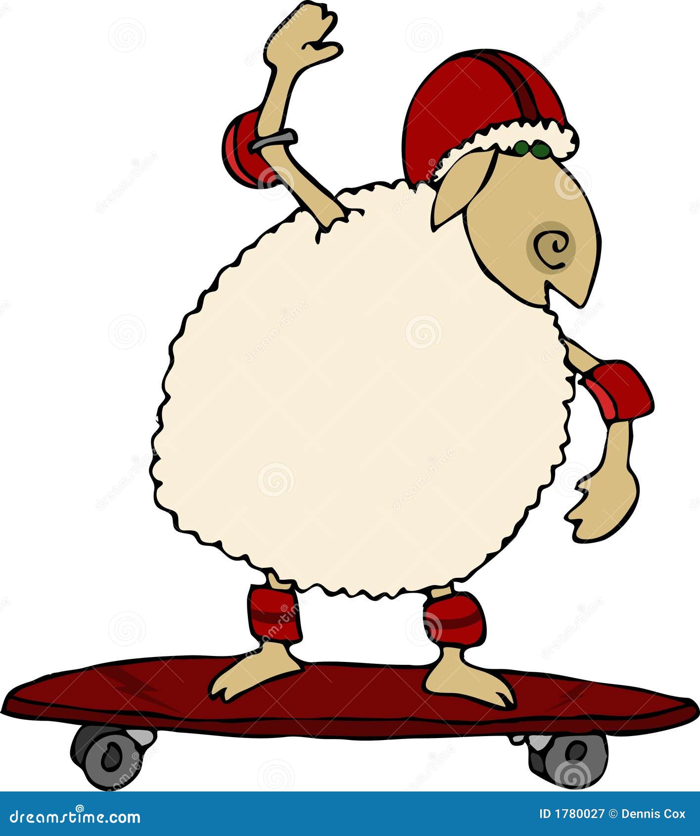 Sheep skate stock vector. Illustration of animal, surf - 1780027