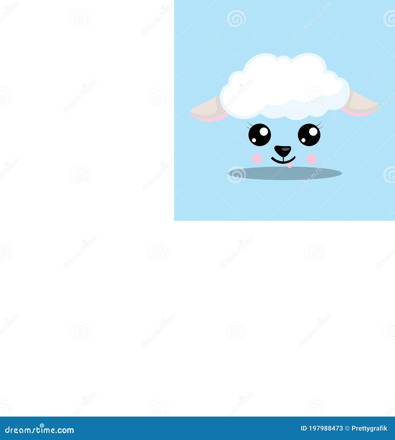 SHEEP SMILEY CUTE 08 stock vector. Illustration of cartoon - 197988473
