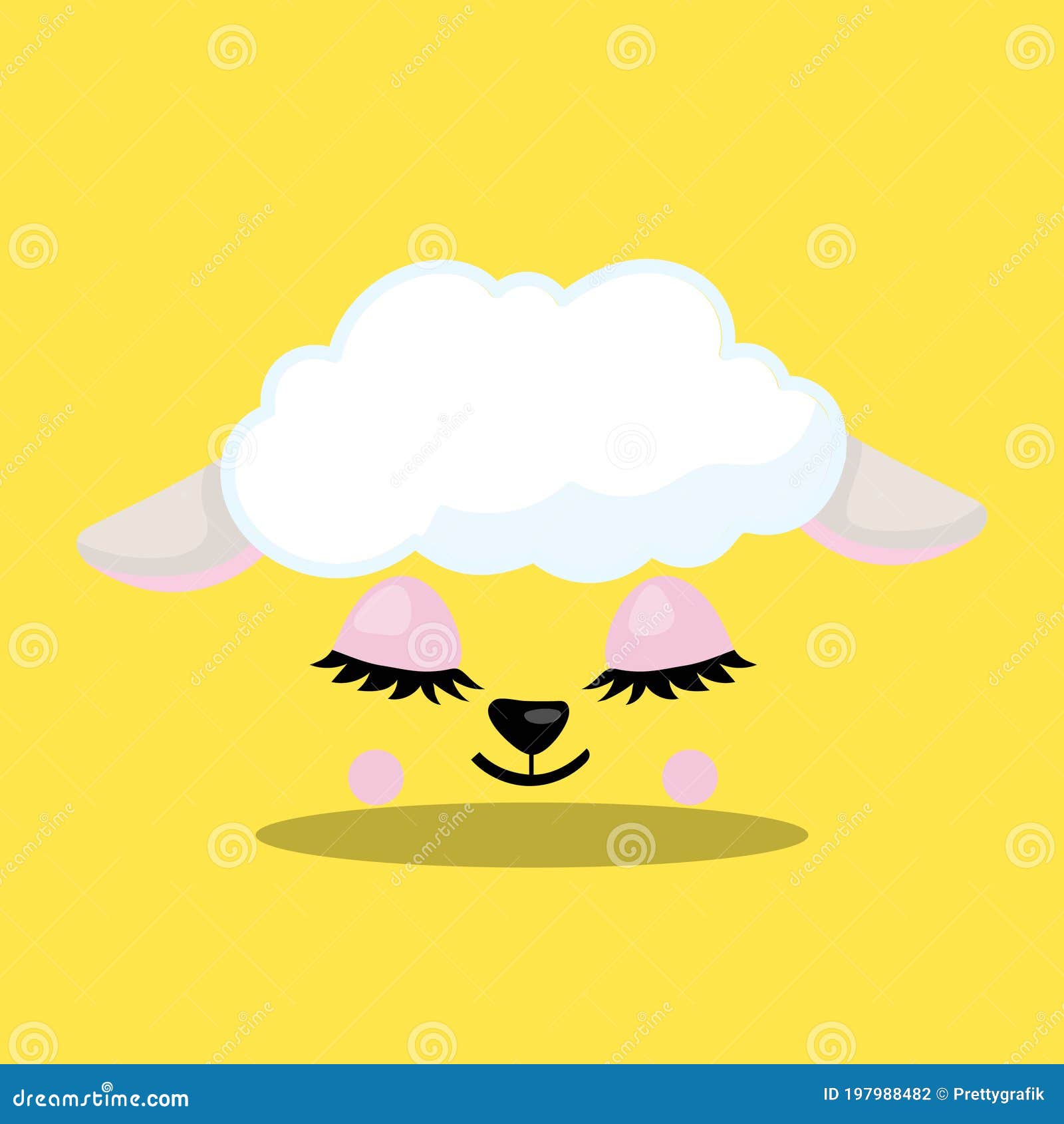 Smiley Sheep In Pixel Art Style Image. Royalty-Free Stock Photo ...