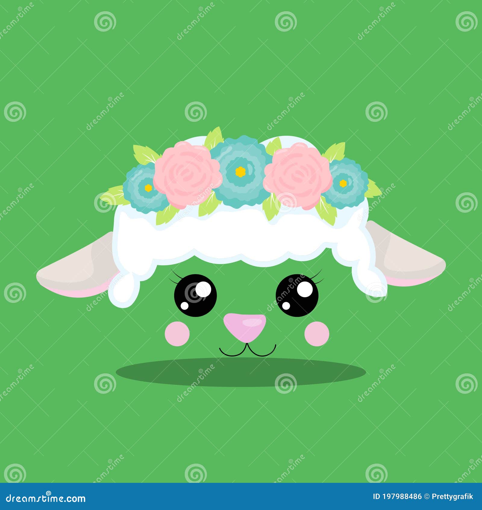 SHEEP SMILEY OPEN 07 stock vector. Illustration of smiley - 197988486