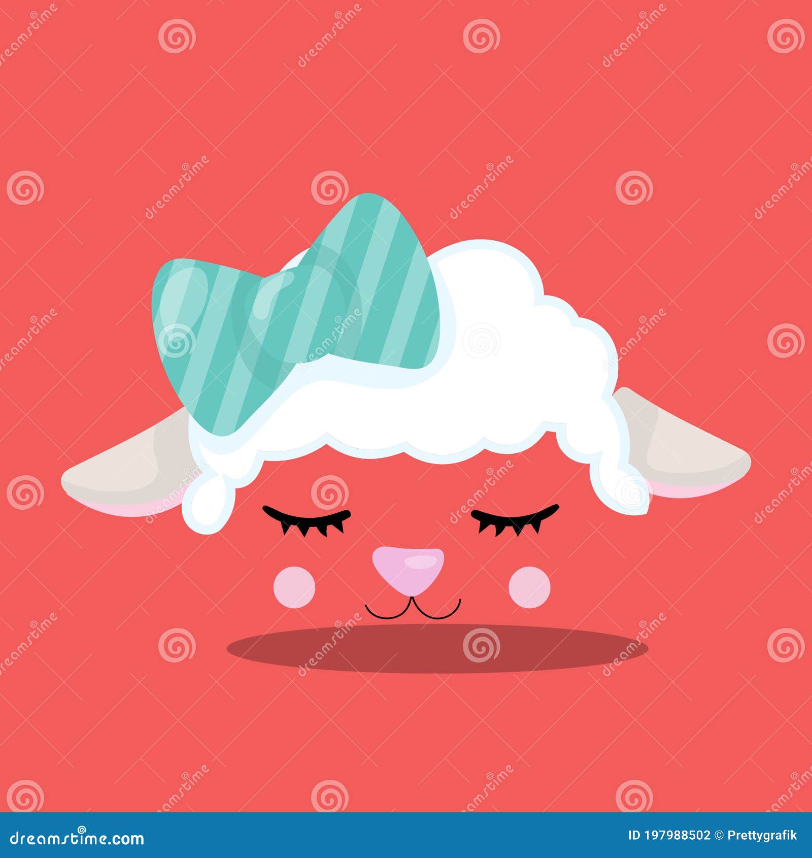 Smiley Sheep In Pixel Art Style Image. Royalty-Free Stock Photo ...