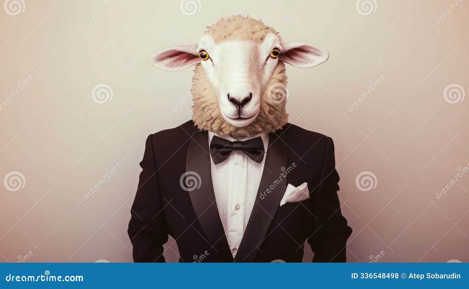 Sheep in Suit stock photo. Image of fashion, wool, tuxedo - 336548498