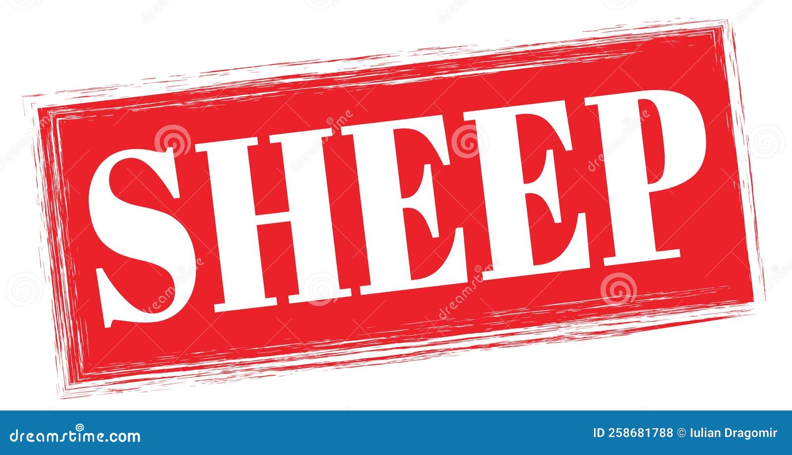 SHEEP Text Written on Red Stamp Sign Stock Photo - Image of logo ...