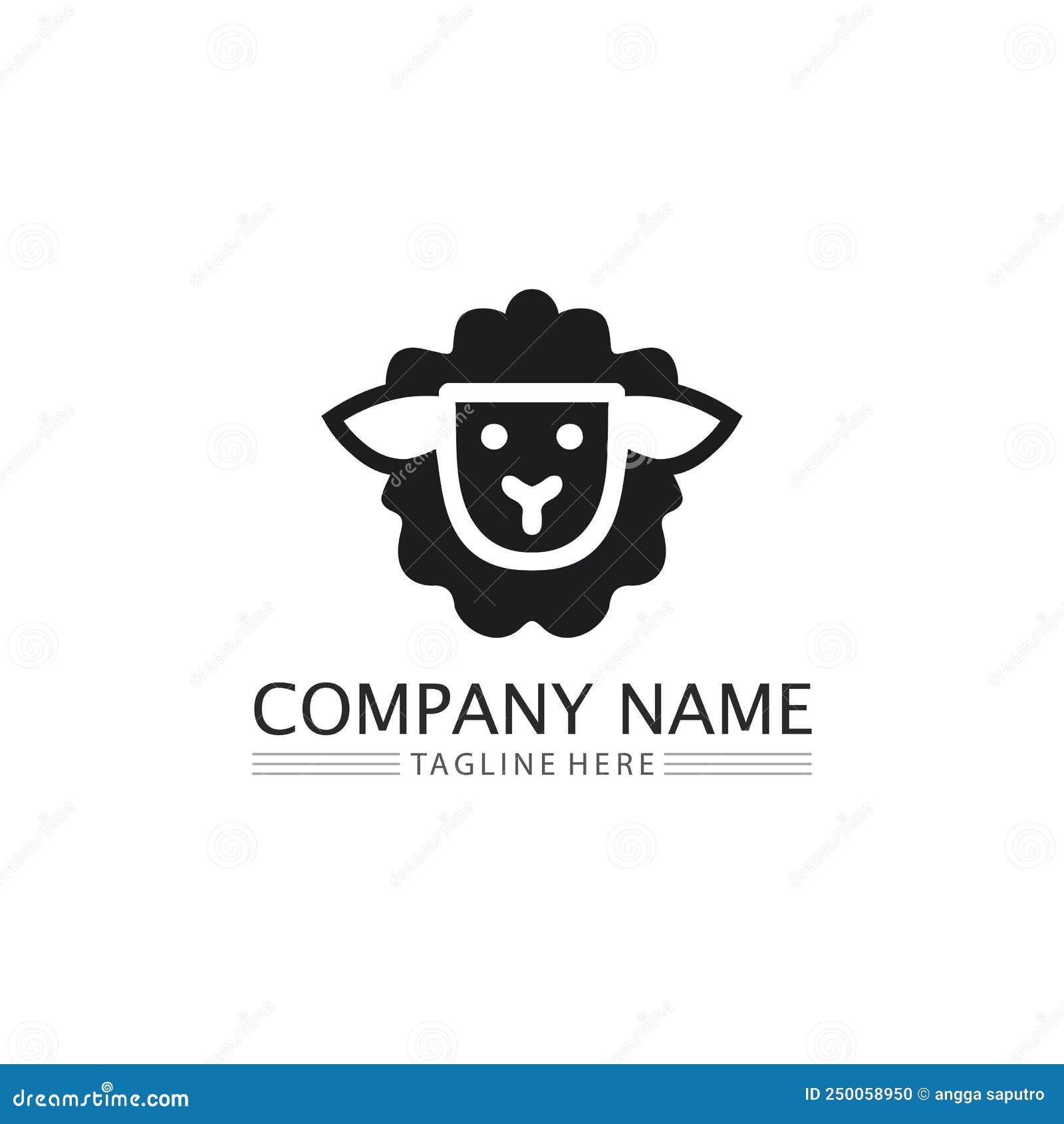 Sheep vector icon stock illustration. Illustration of graphic - 250058950