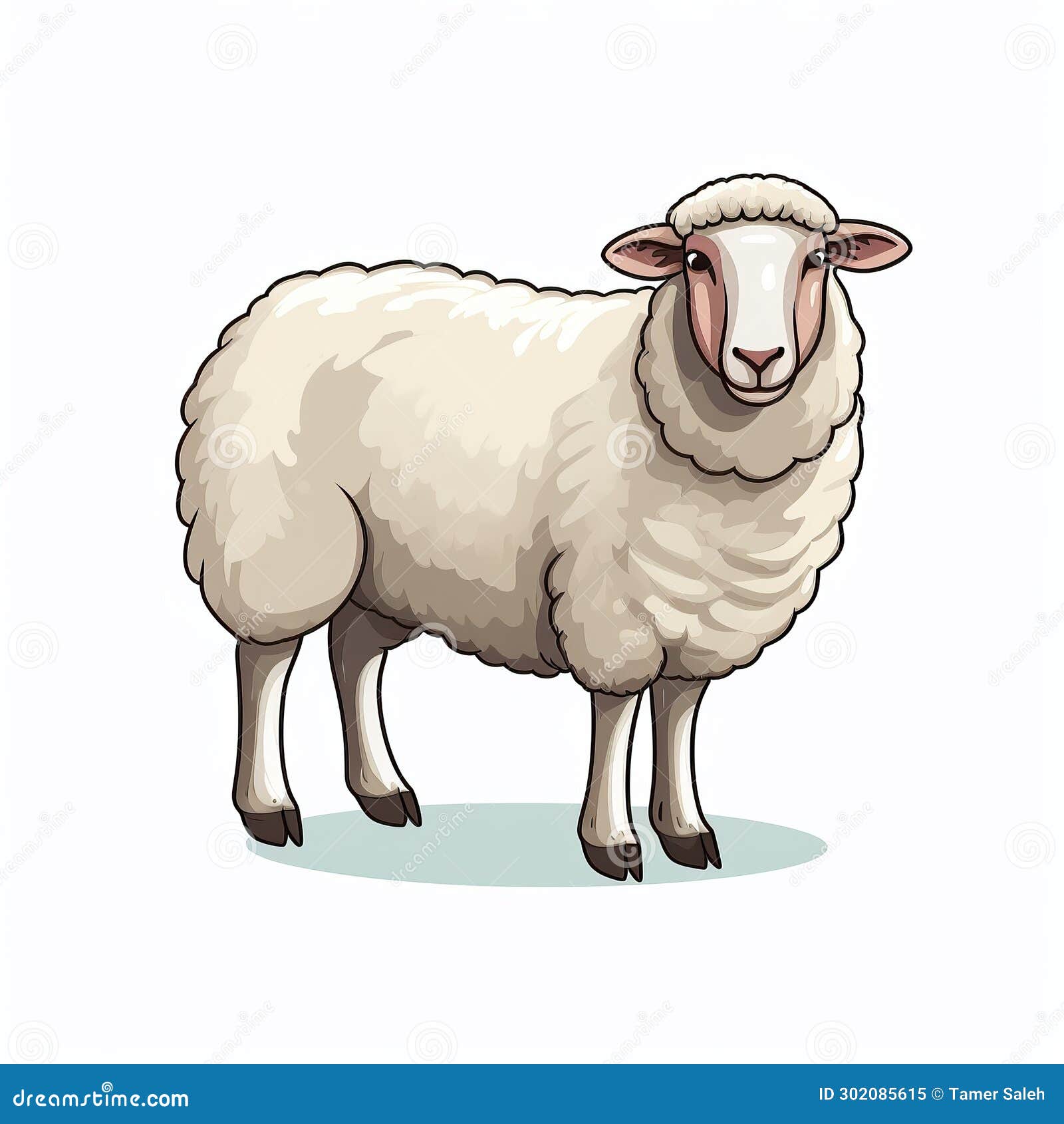 Sheep vector Illustration. stock illustration. Illustration of ...