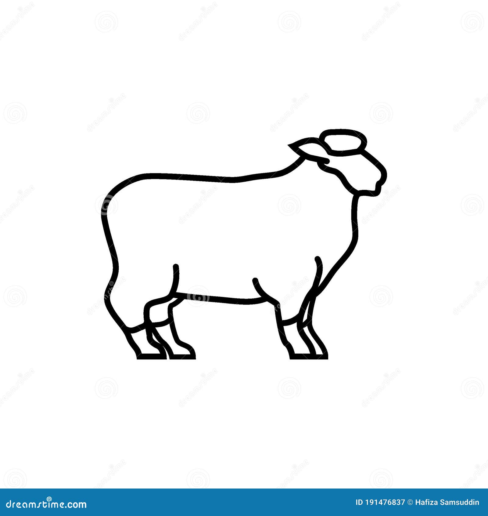 Sheep. Vector Illustration Decorative Design Stock Vector ...