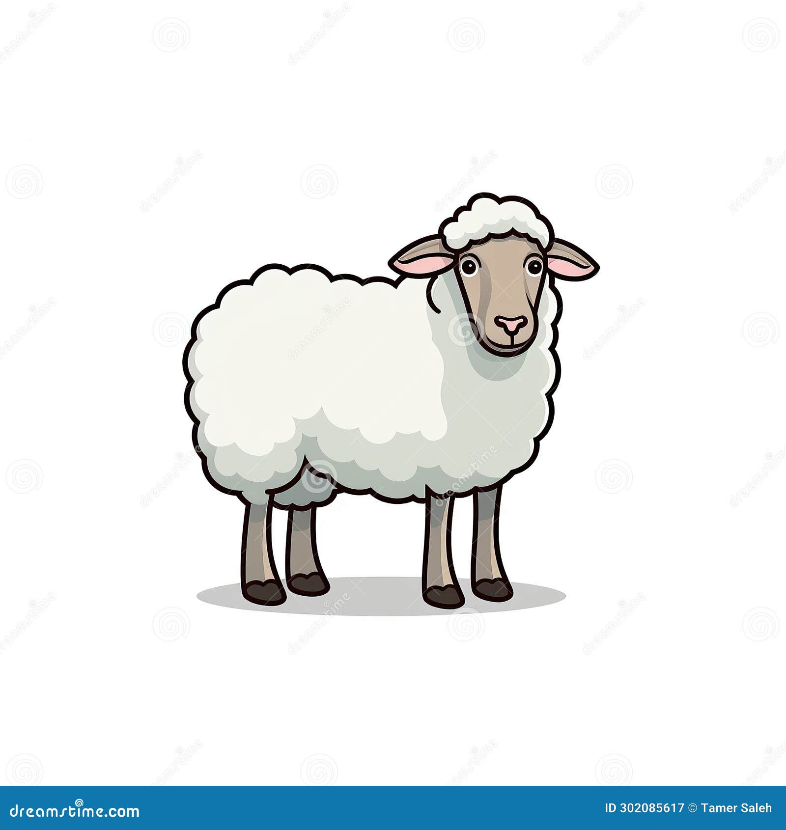 Sheep vector Illustration. stock illustration. Illustration of herd ...