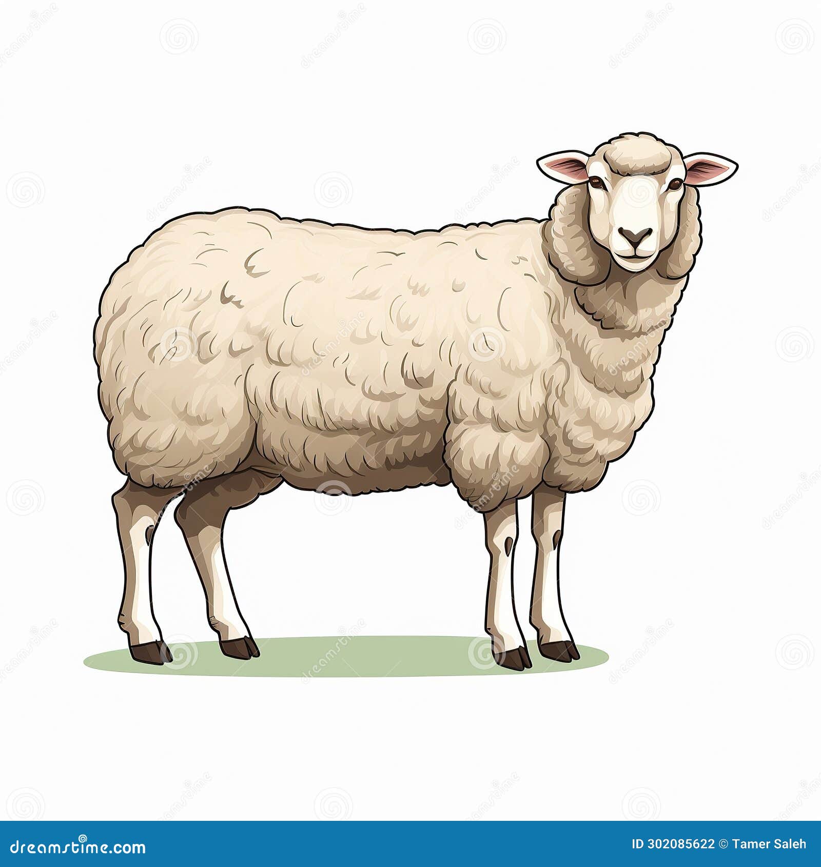 Sheep vector Illustration. stock illustration. Illustration of herd ...
