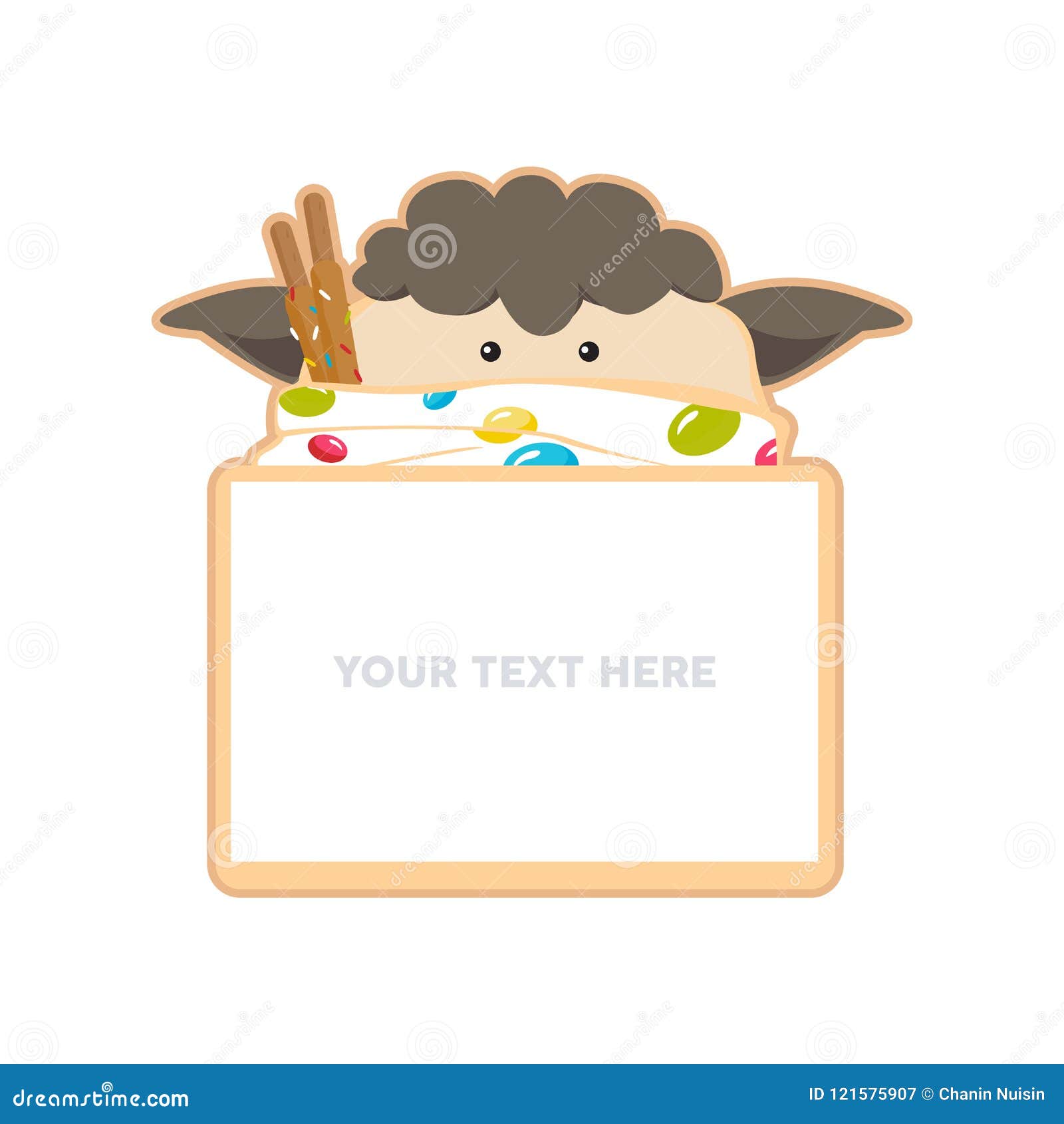 Cartoon Message Text Box Mail Notification Inbox Icon 3d Render Stock ...